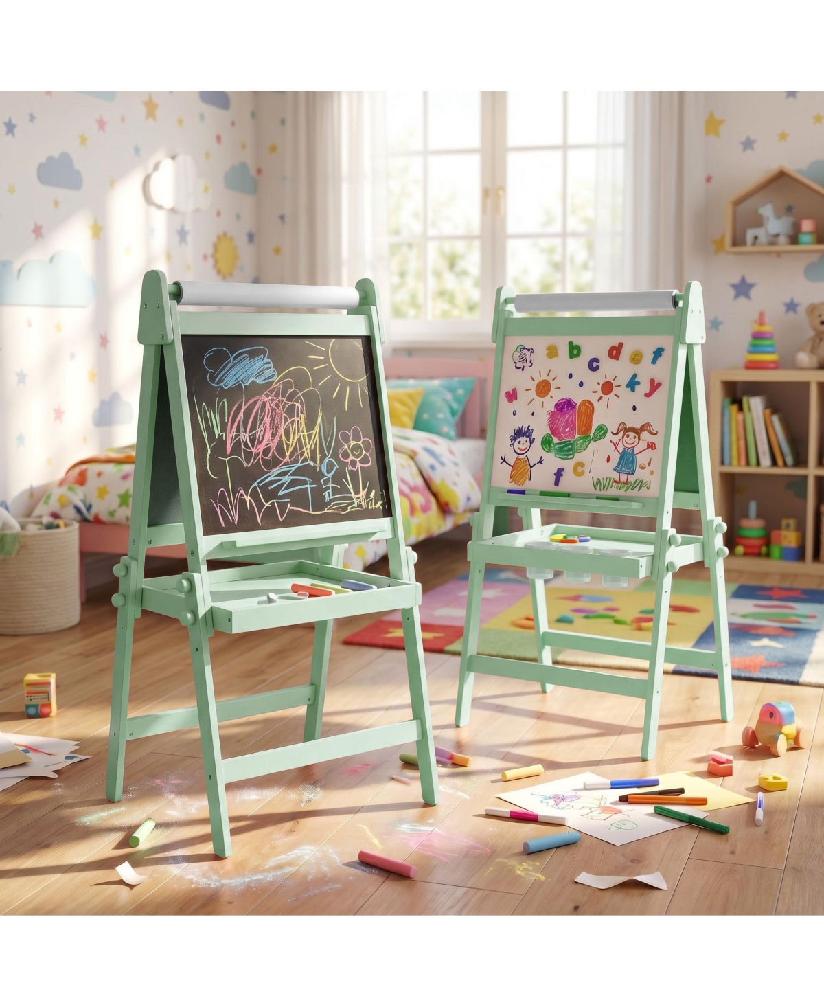 Click here for Kinder King 3-in-1 Kids Art Easel with Magnetic Wh... prices