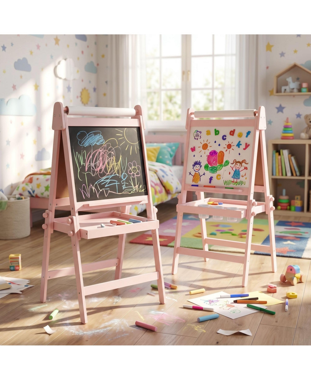 Click here for Kinder King 3-in-1 Kids Art Easel with Magnetic Wh... prices