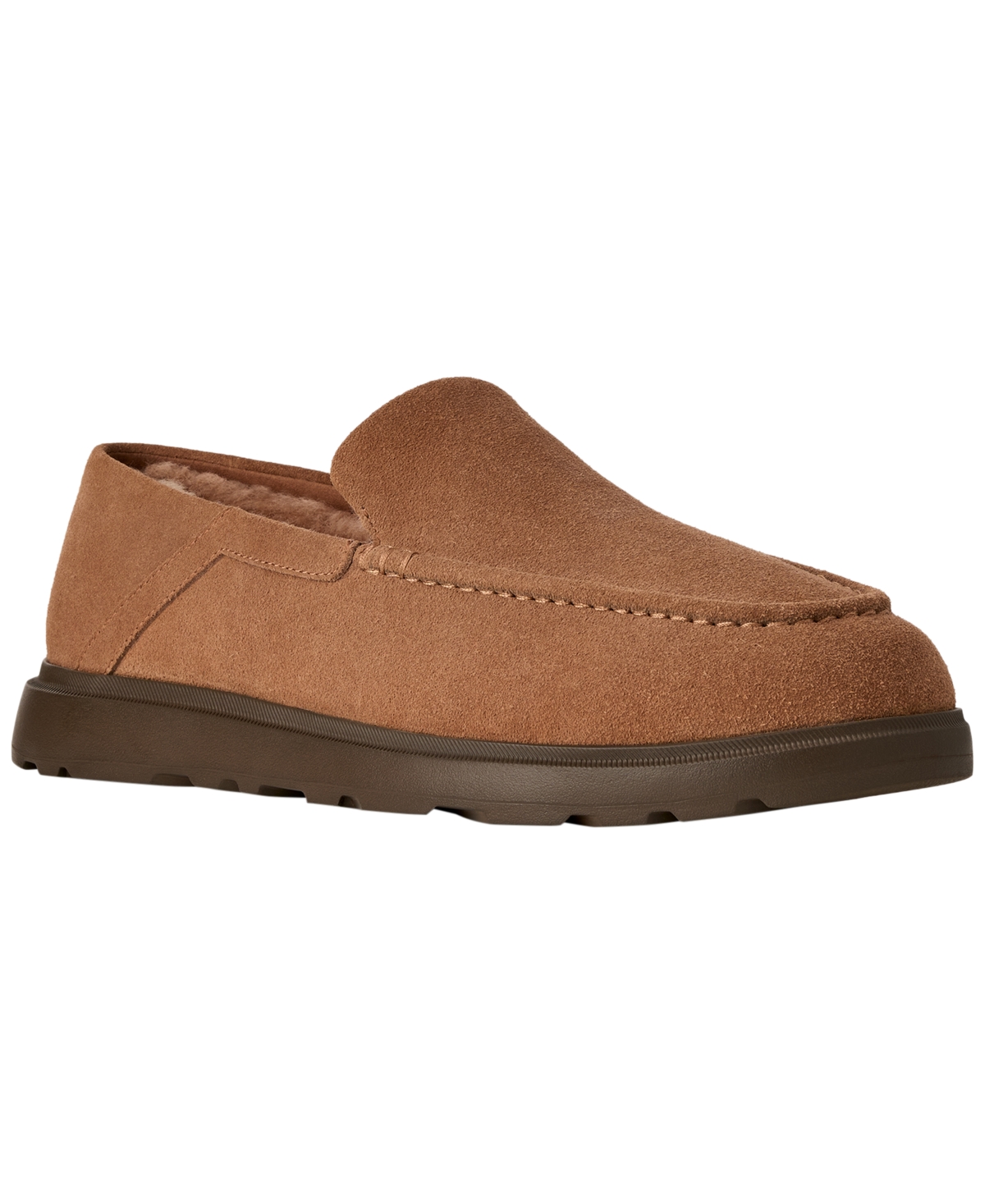 Click here for Ugg Mens Shep Suede Round-Toe Loafers - Chestnut prices