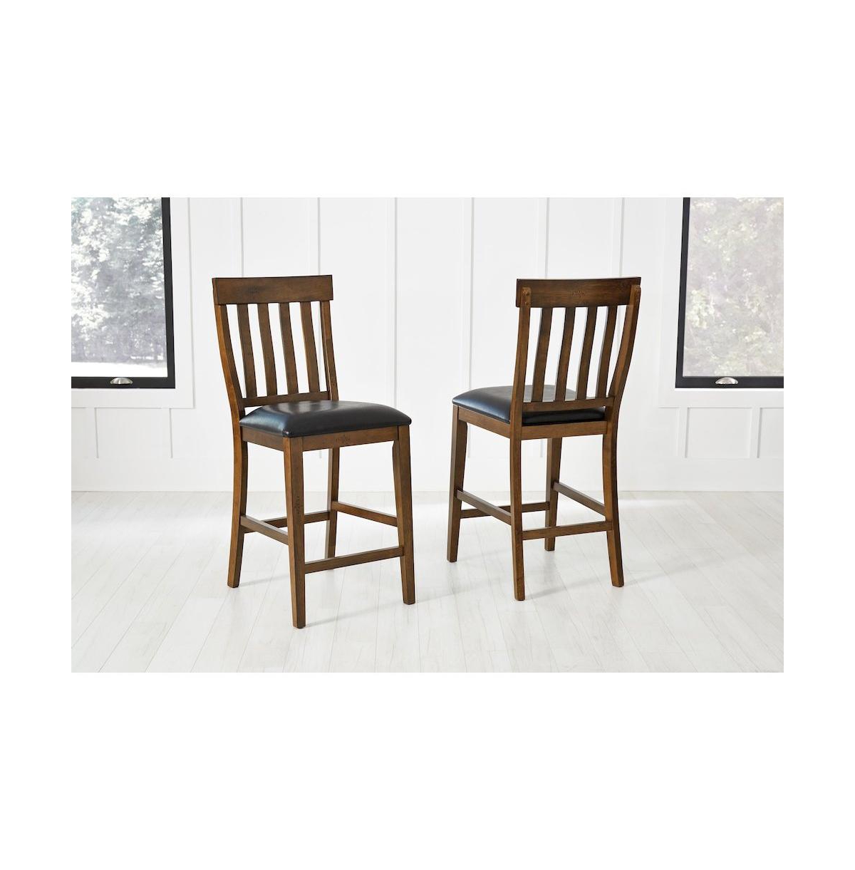 Click here for A-America Mariposa Slatback Counter Chair  with Up... prices