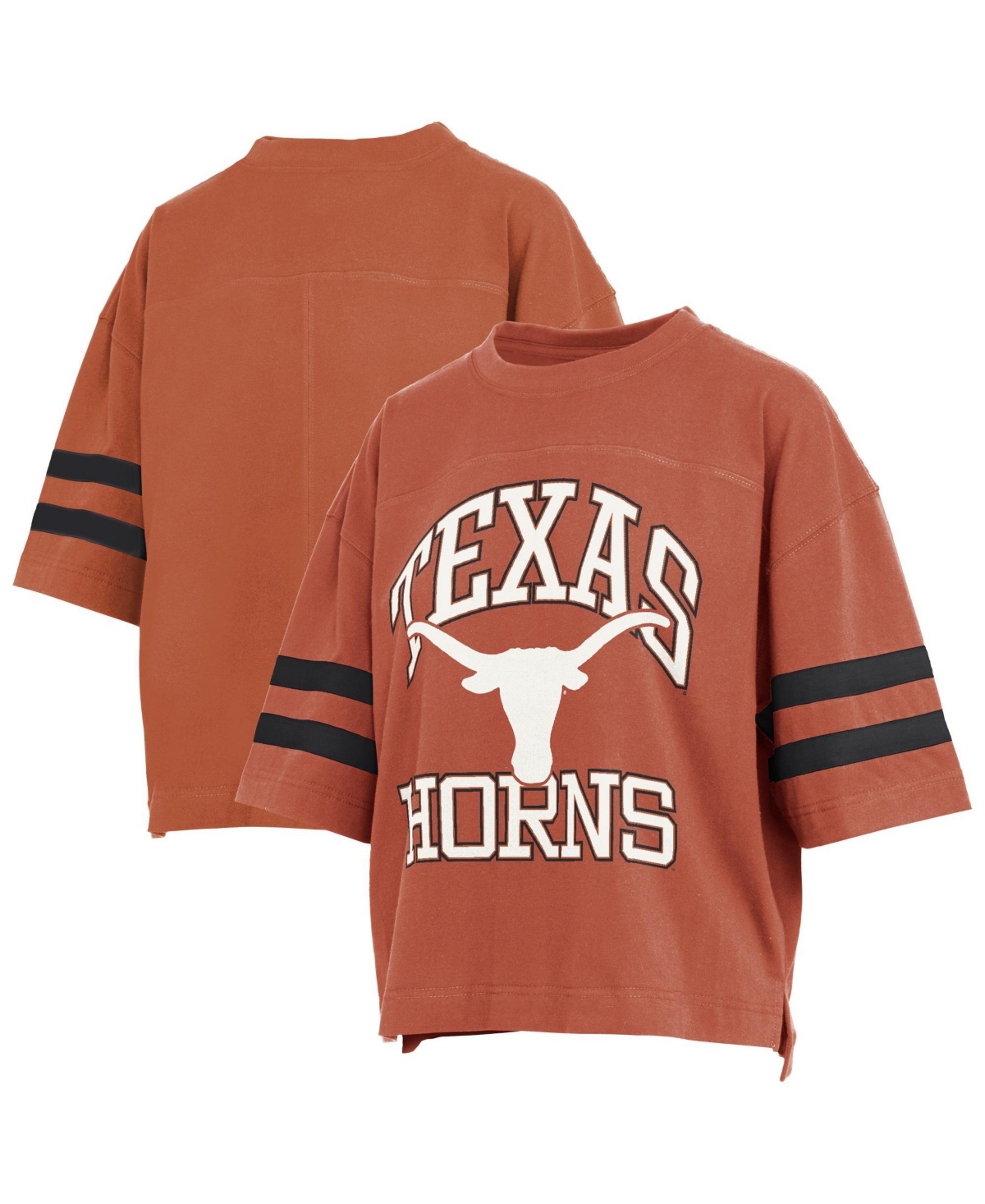 Click here for Pressbox Womens Texas Longhorns Wayne Tyler Croppe... prices