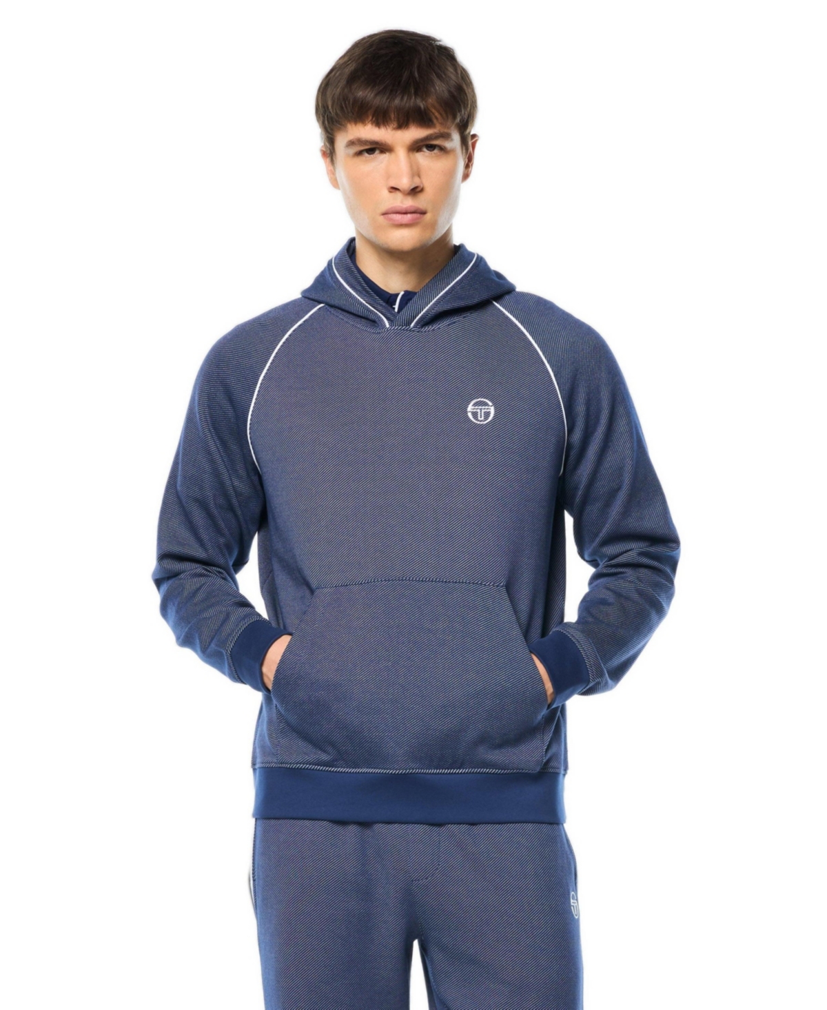 Click here for Sergio Tacchini Mens Agiato Hoodie - Beacon blue prices