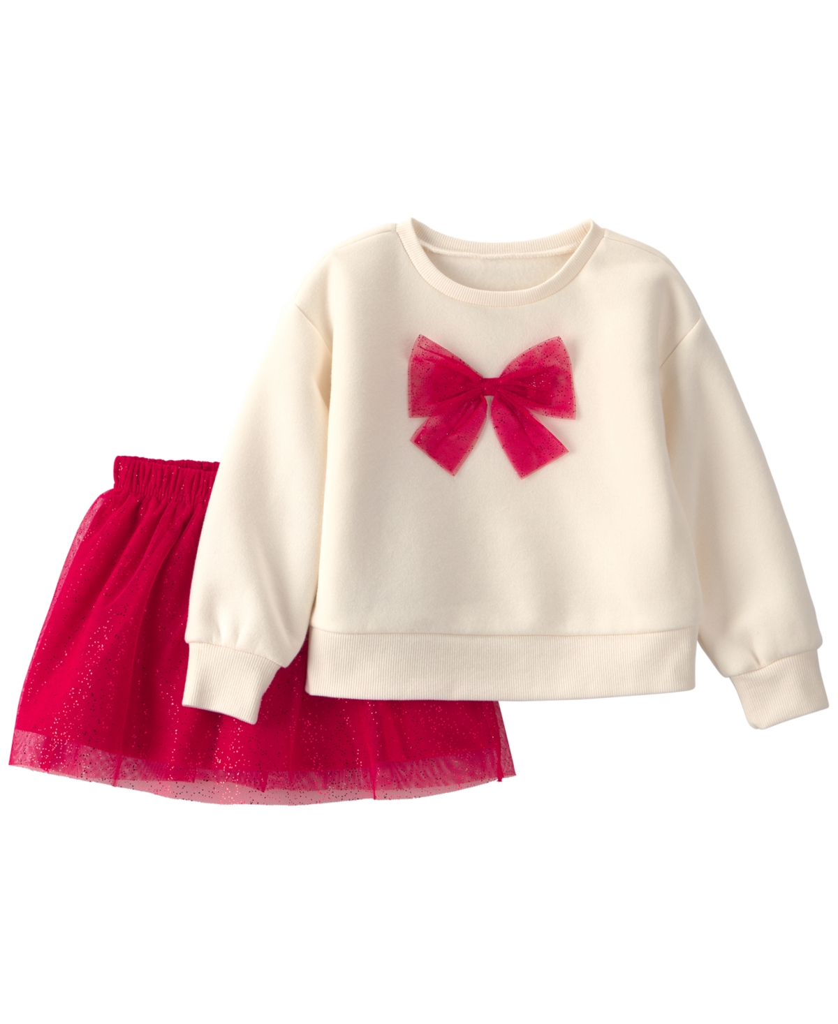 Click here for Carters Baby Girls Tulle Bow Fleece Top and Skort... prices