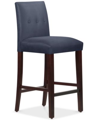 Mirrell Tapered 43" Bar Stool with Buttons - Macy's