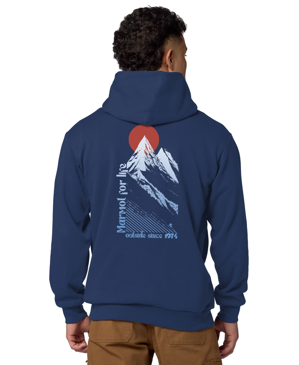 Click here for Marmot Mens Dawn Patrol Graphic Fleece Hoodie - Ni... prices