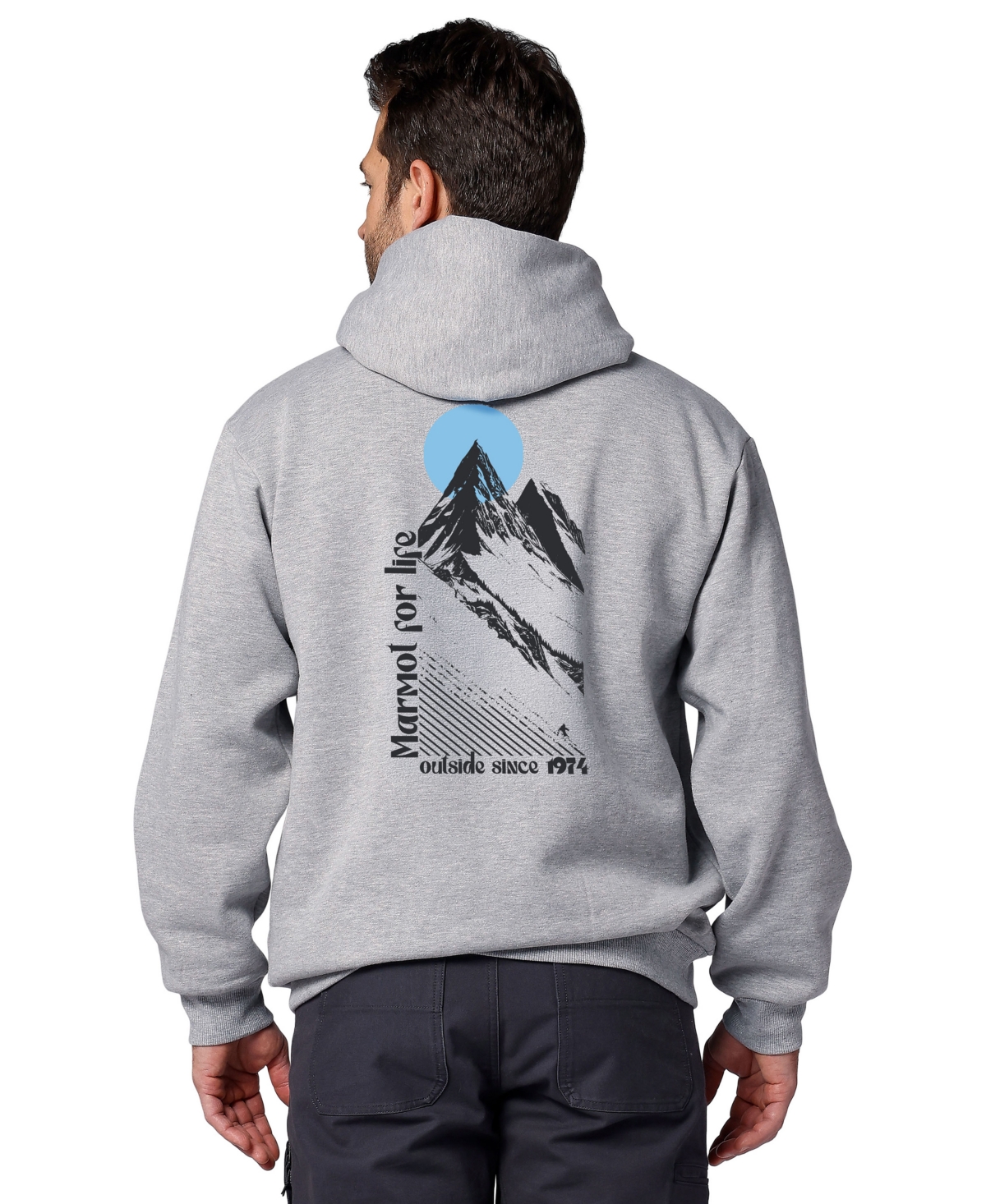 Click here for Marmot Mens Dawn Patrol Graphic Fleece Hoodie - Gr... prices