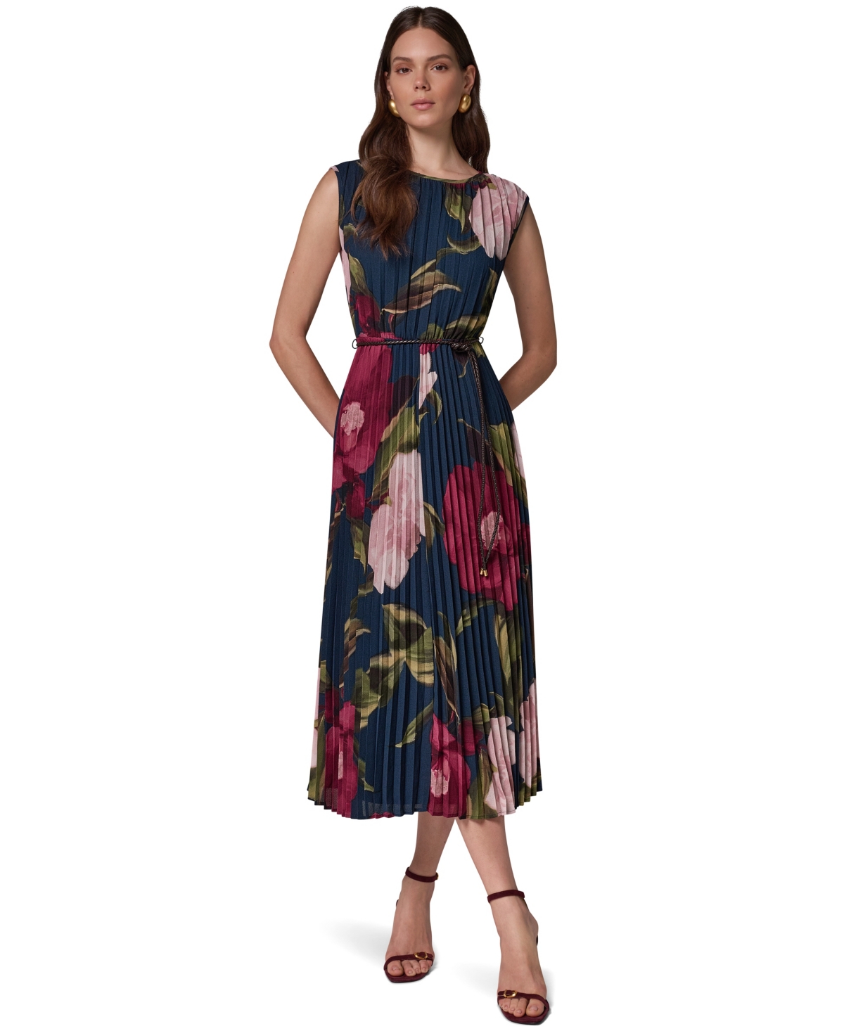 Click here for Donna Karan New York Womens Cap Sleeve Floral Chif... prices