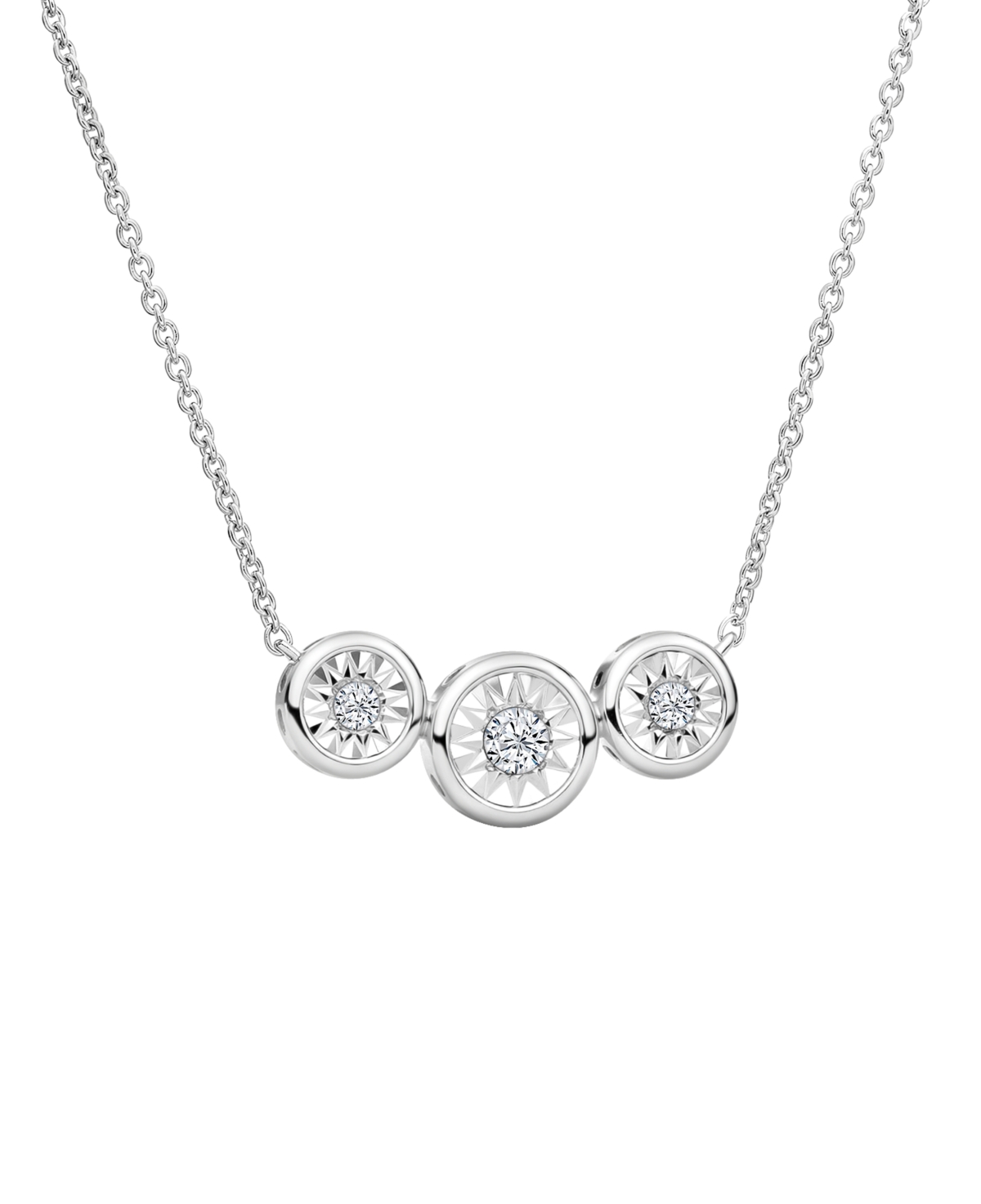 Click here for Macys Lab-Grown Diamond Necklace (1/10 ct. t.w.) i... prices