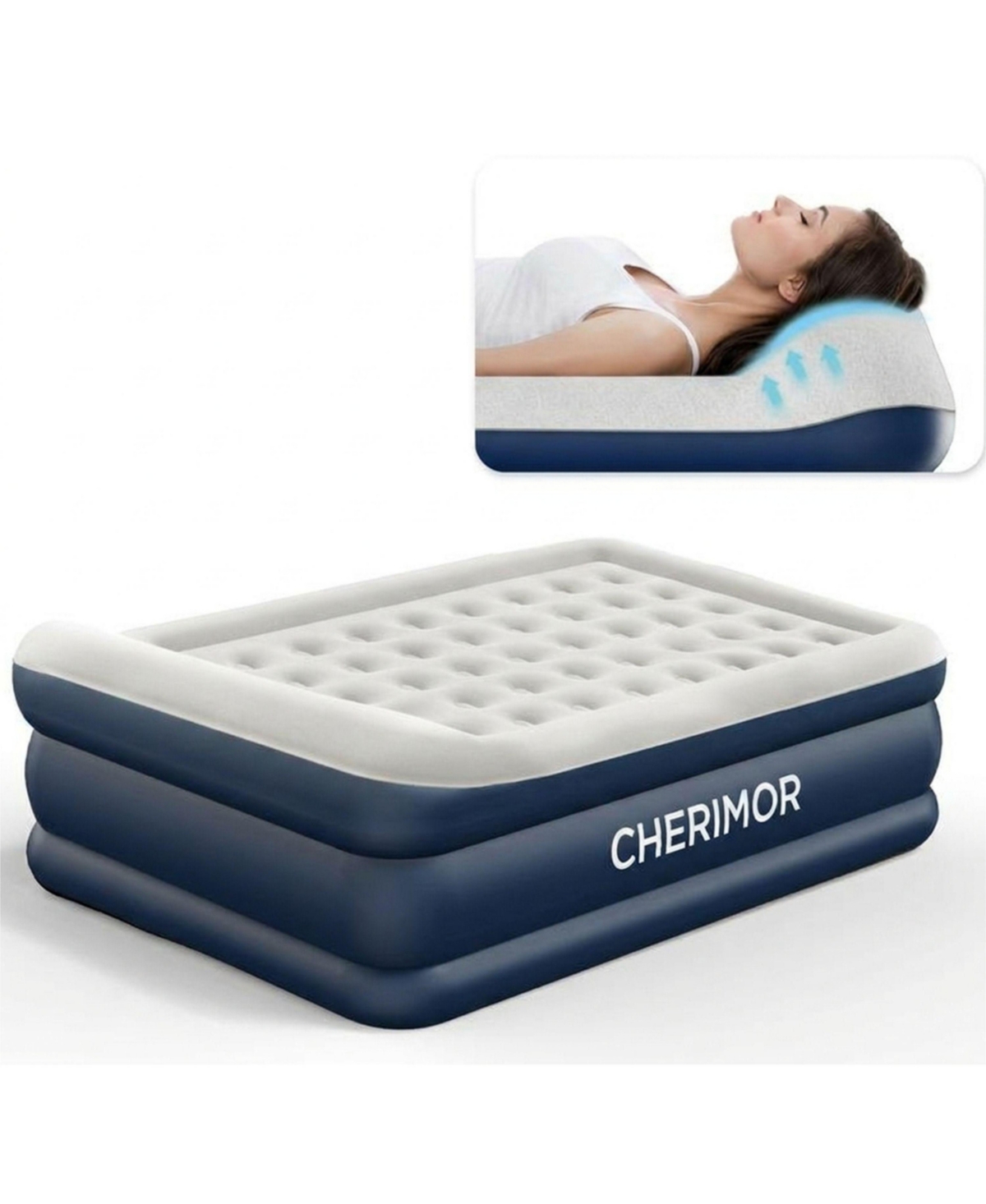 Click here for Cherimor 20.5 Pillow Top Queen Air Mattress  Built... prices