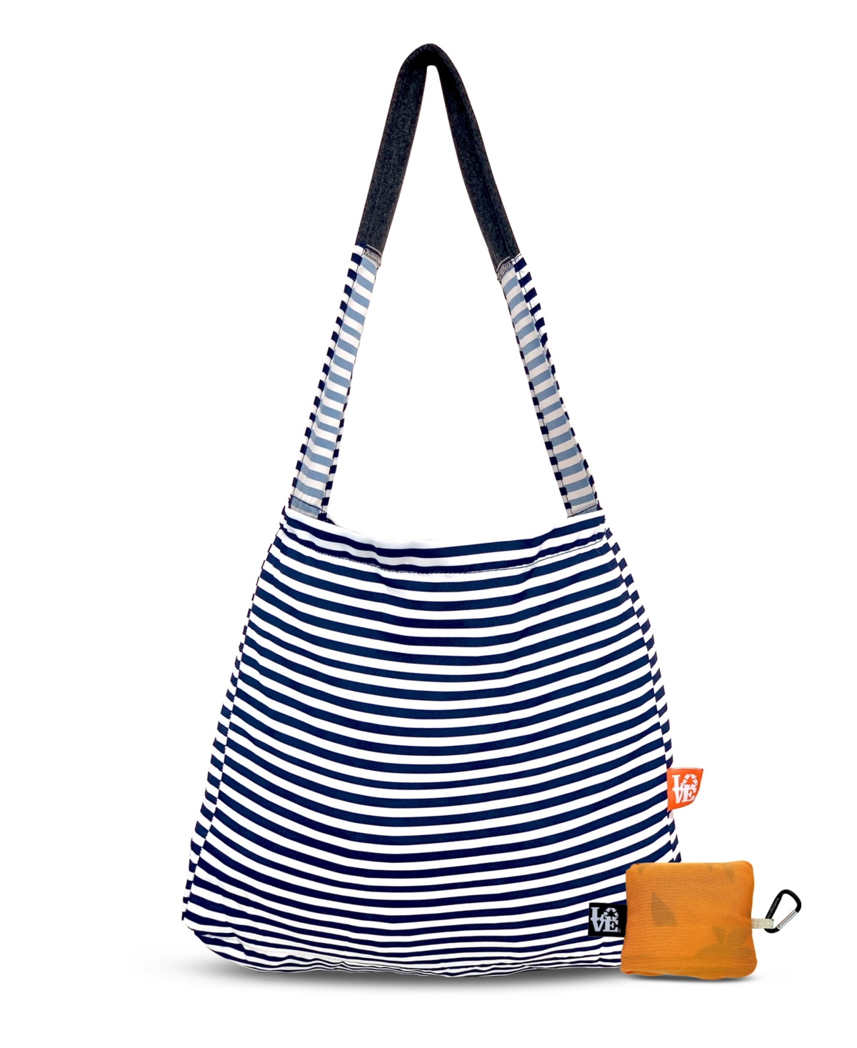 Click here for three by three Love StashIt 15 Tote Bag - Navy  Wh... prices