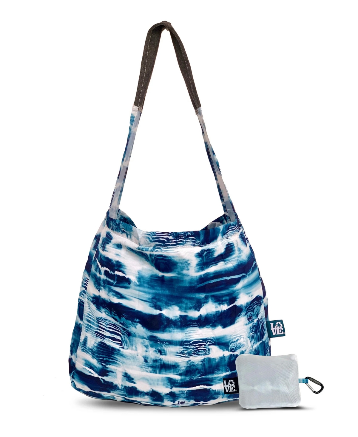 Click here for three by three Love StashIt 15 Tote Bag - Blue  Wh... prices