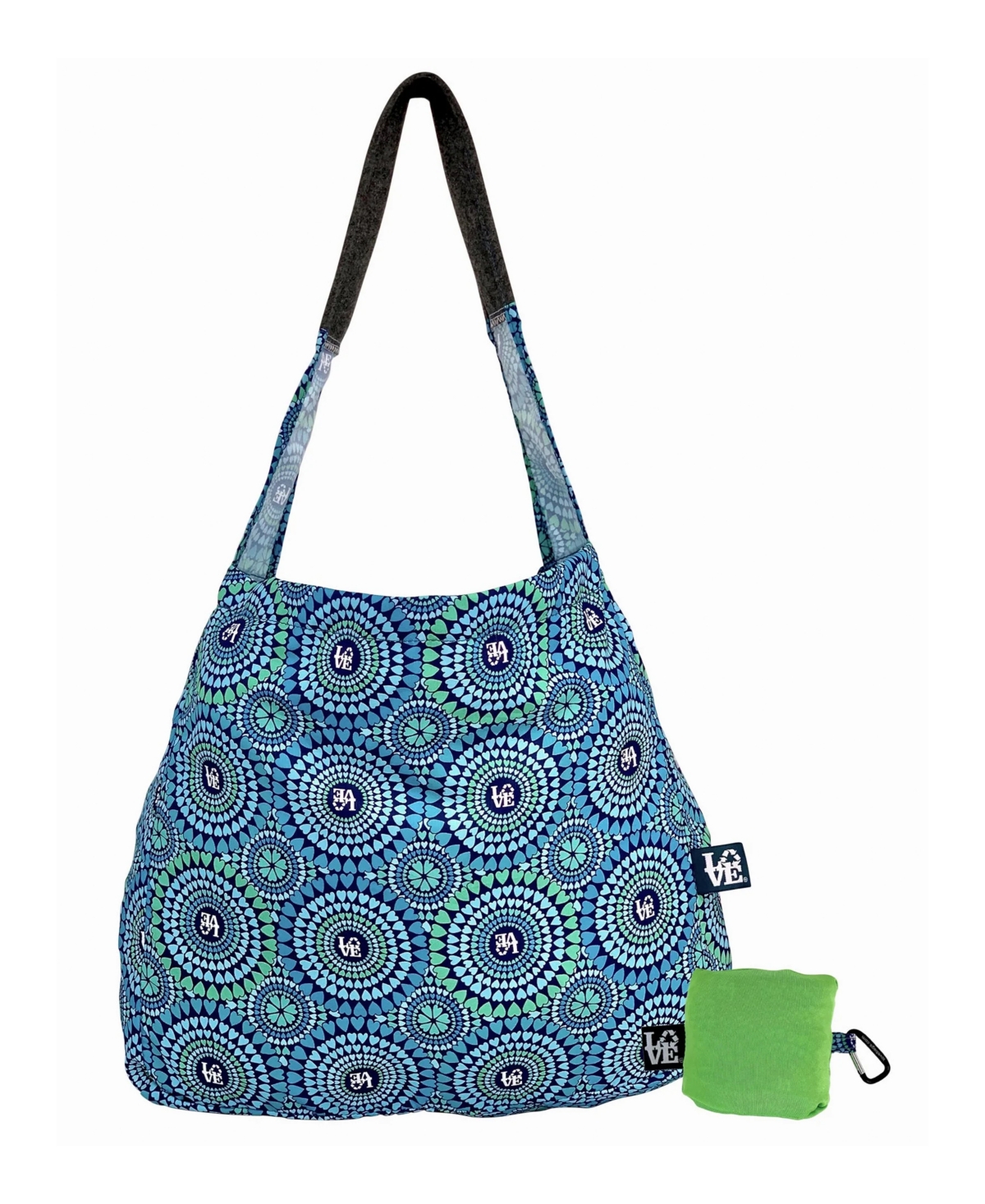 Click here for three by three Love StashIt 15 Tote Bag - Aqua prices