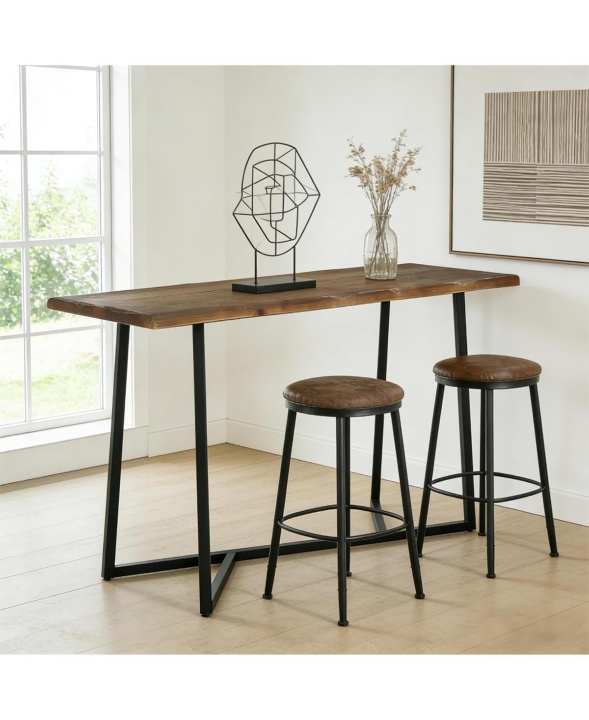 Click here for Tribesigns Solid Wood Counter Height Pub Table  In... prices