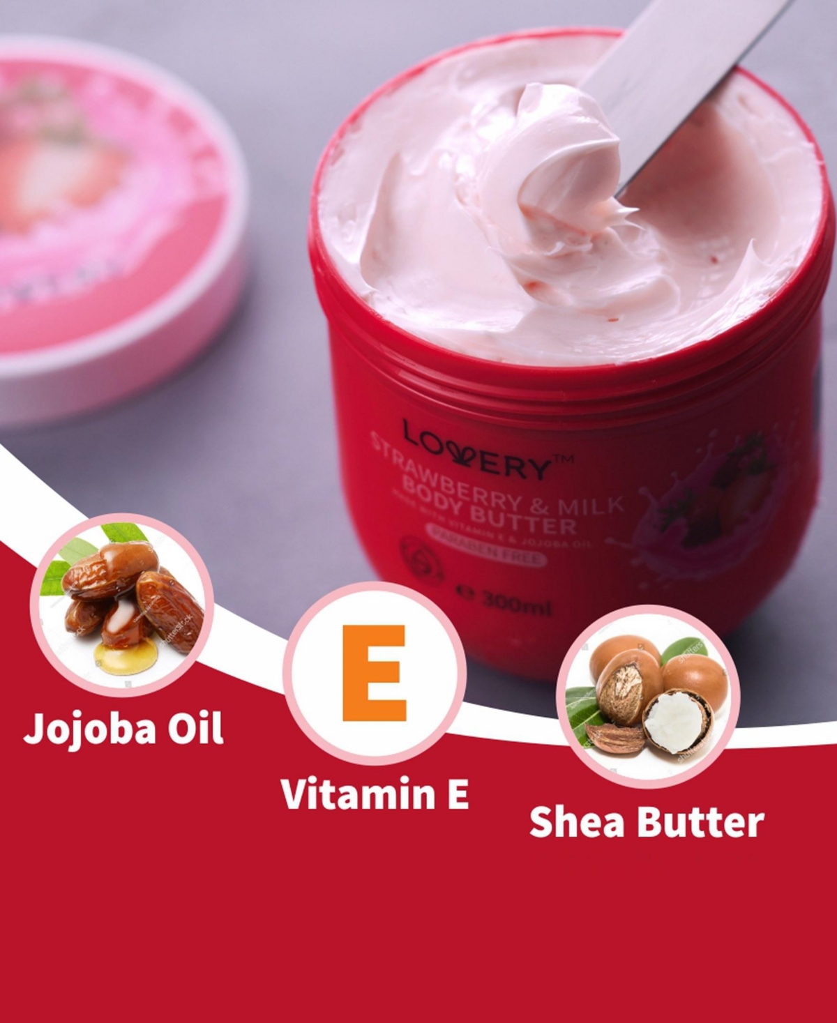 Click here for Lovery Strawberry Milk Whipped Body Butter  2-Pack... prices