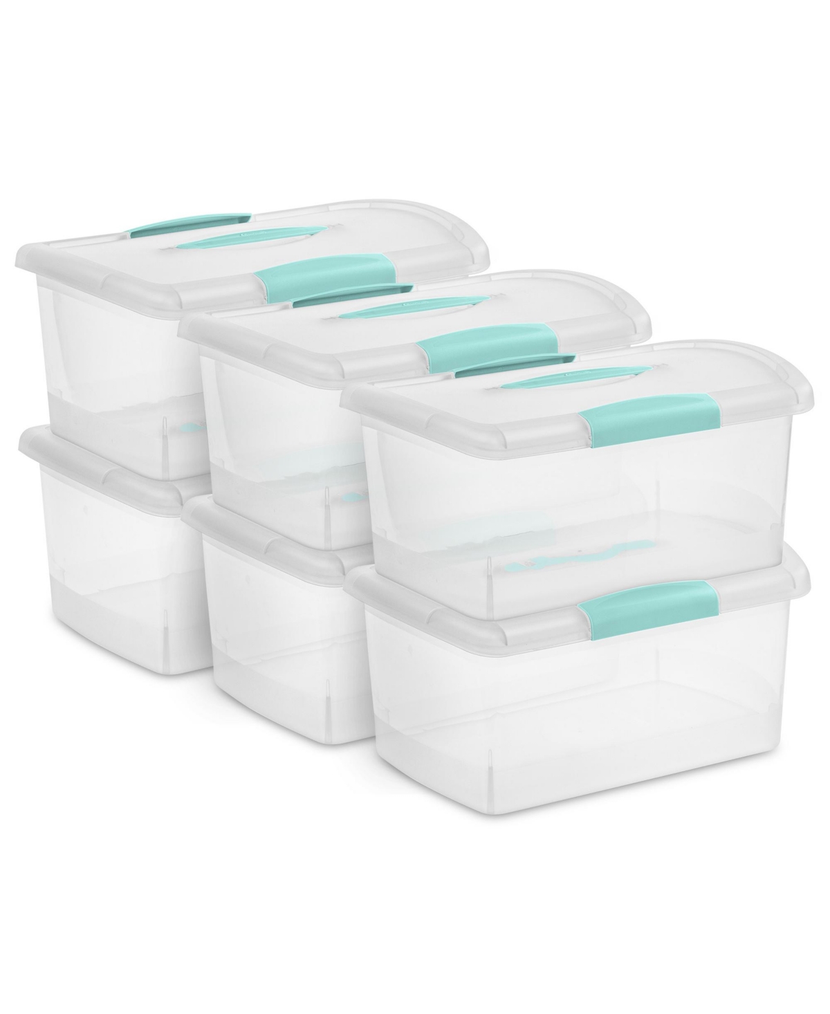 Click here for Sterilite 6 Pack Stackable Storage Bin  Latch Lid... prices
