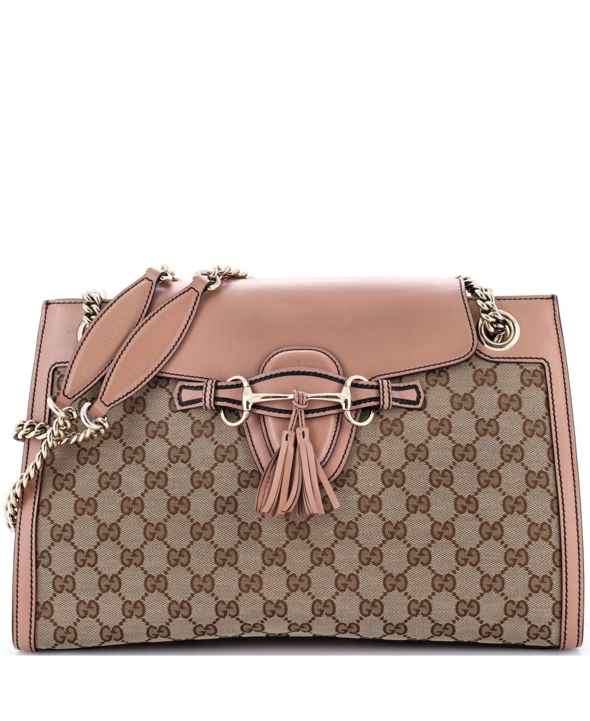 Click here for Pre-Owned Gucci Large Emily Chain Flap Shoulder Ba... prices