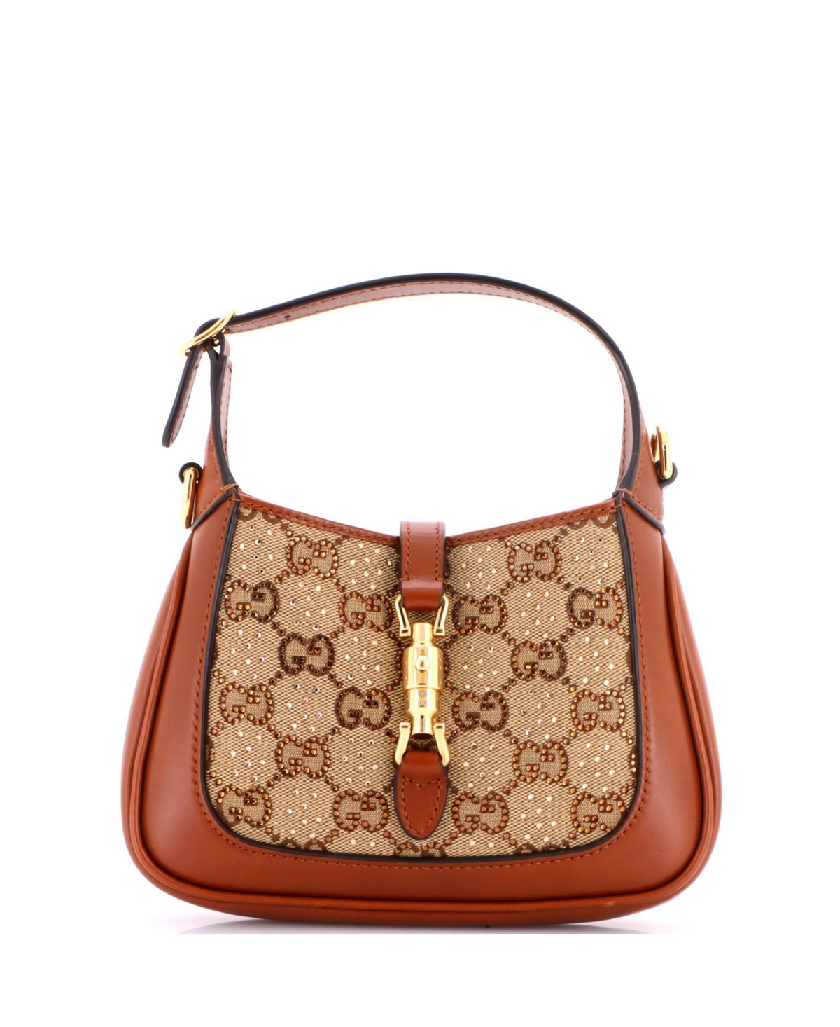 Click here for Pre-Owned Gucci Mini Jackie 1961 Chain Hobo Crysta... prices