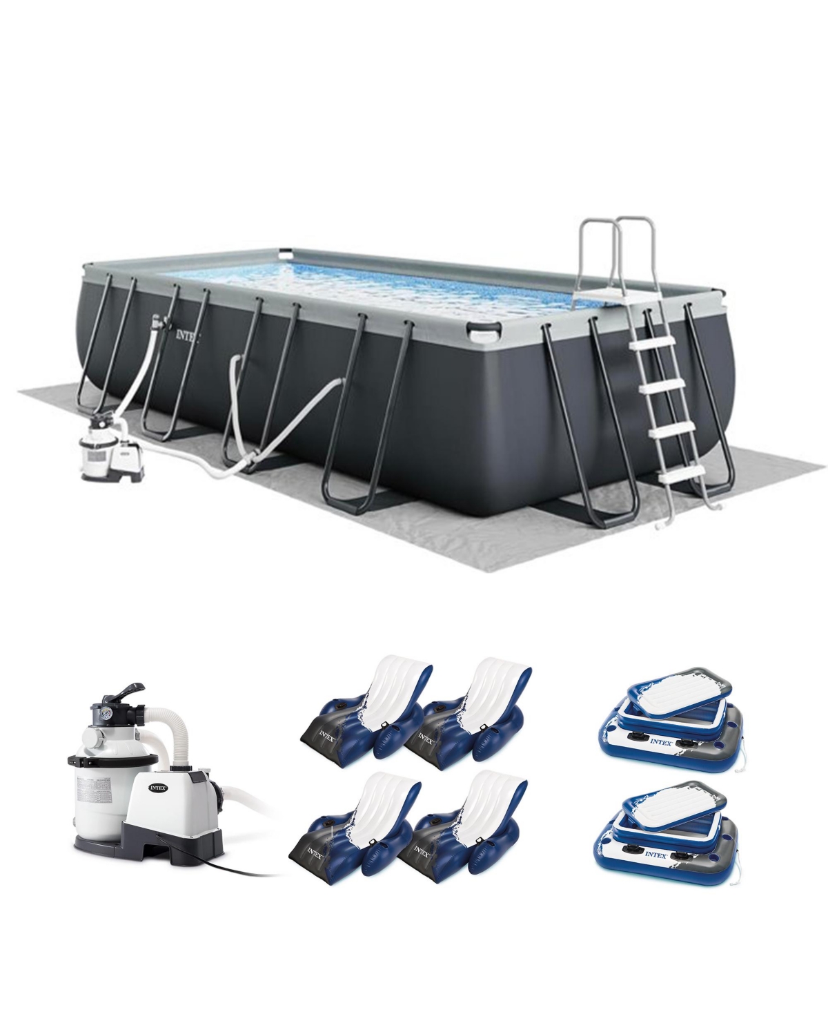 Click here for Intex 18ft x 9ft x 52in Ultra Xtr Frame Pool  Cool... prices