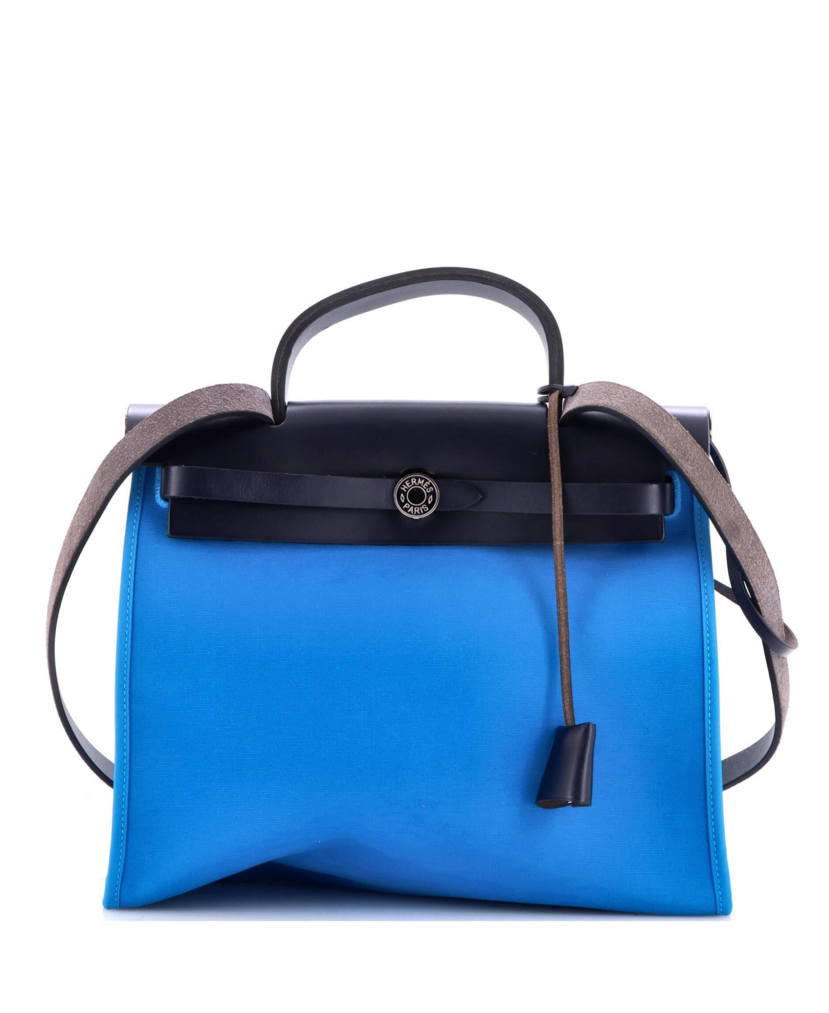 Click here for Pre-Owned Hermes 31 Herbag Zip Leather and Toile -... prices