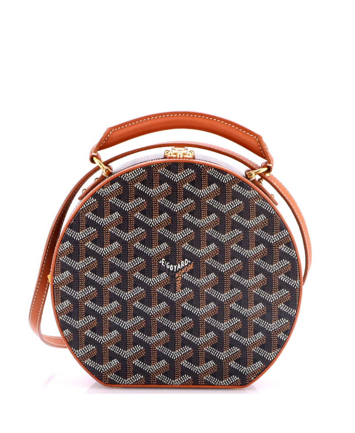 Click here for Pre-Owned Goyard Alto Hatbox Bag Coated Canvas - B... prices