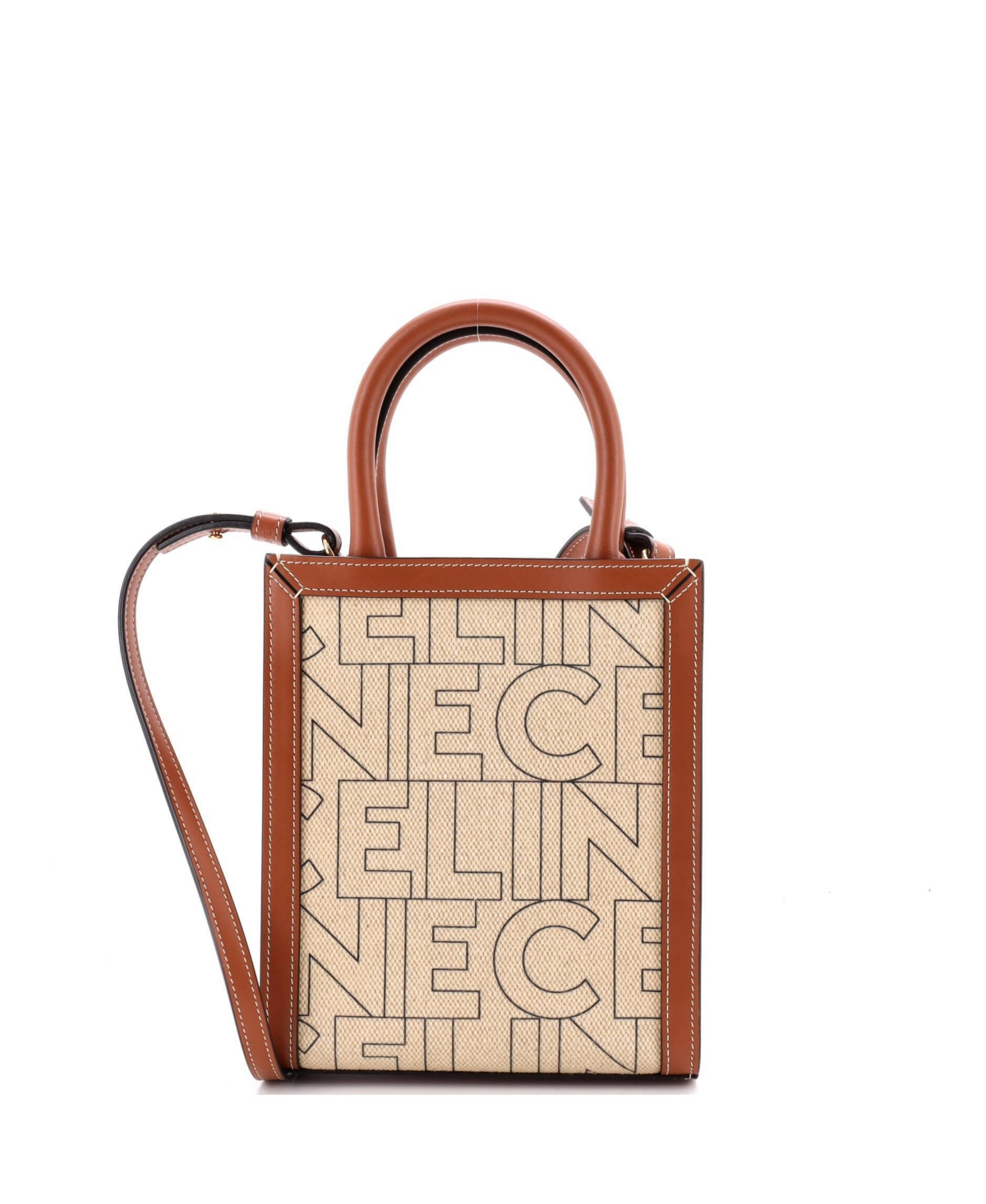 Click here for Pre-Owned Celine Mini Vertical Cabas Tote Printed... prices