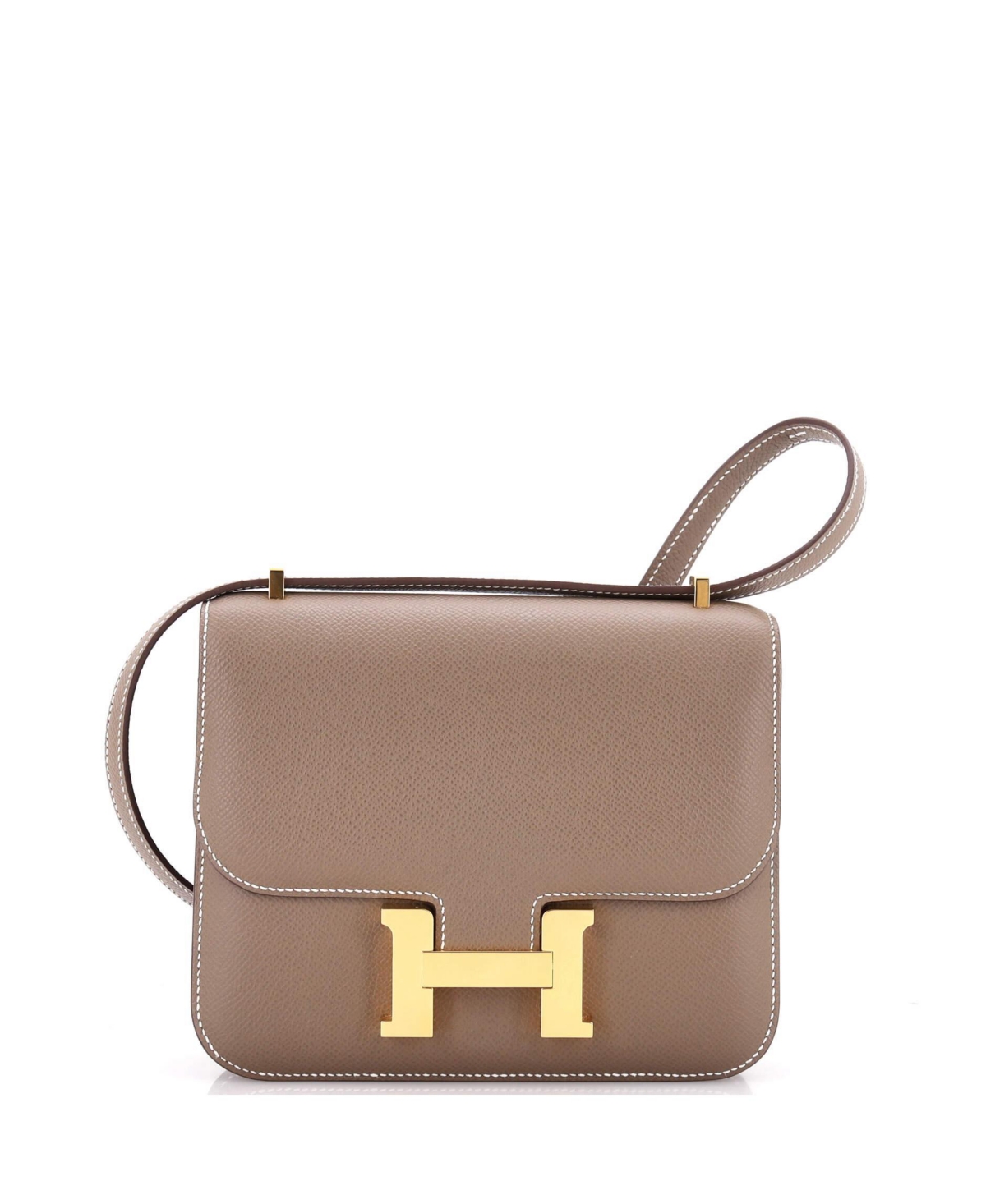 Click here for Pre-Owned Hermes 18 Constance Nm Bag Epsom - Grey prices