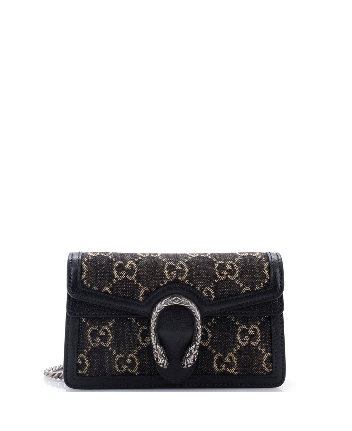 Click here for Pre-Owned Gucci Super Mini Dionysus Bag Gg Denim -... prices