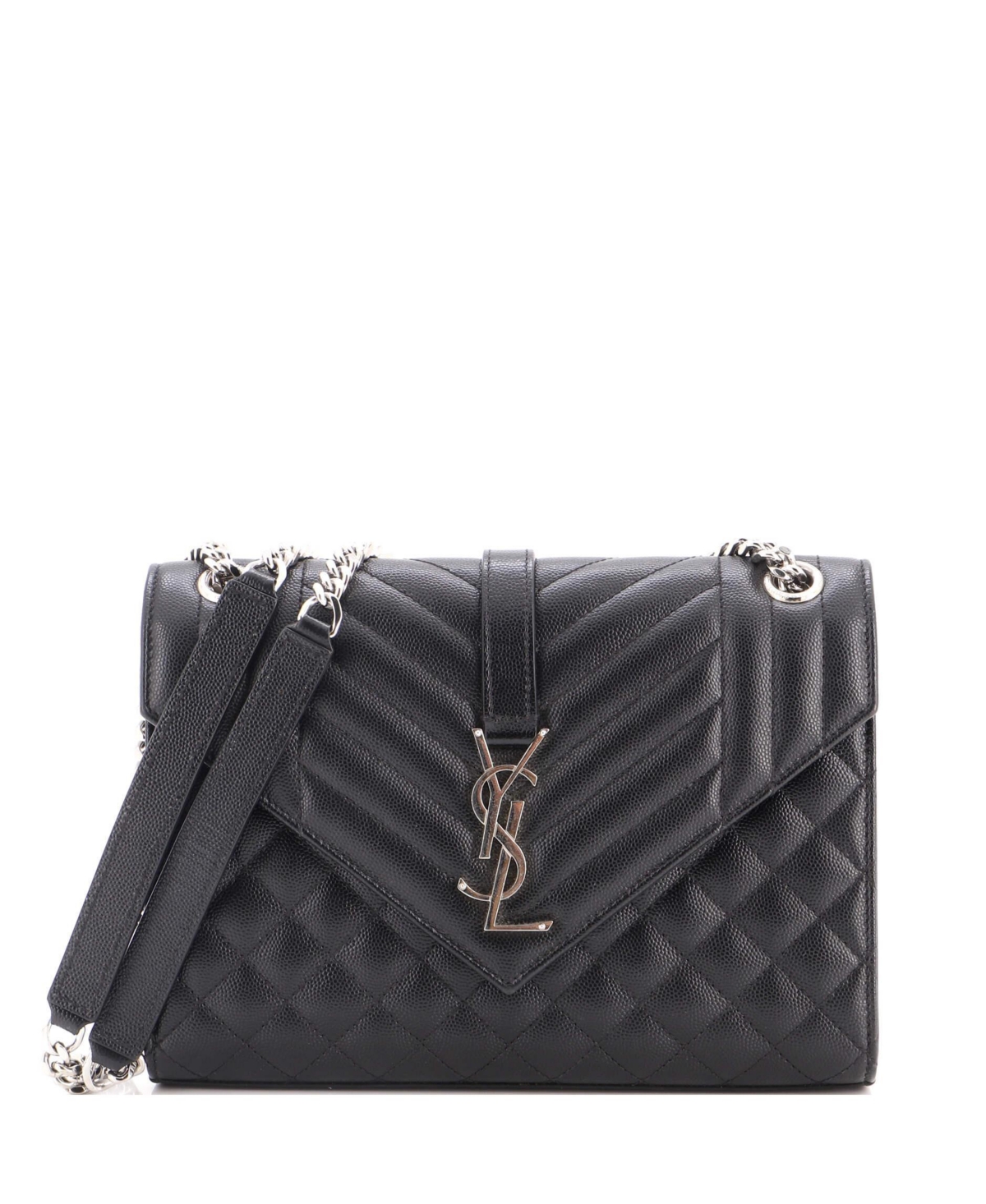 Click here for Pre-Owned Saint Laurent Medium Classic Monogram En... prices
