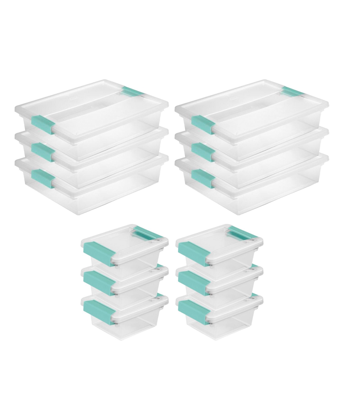 Click here for Sterilite Plastic Large Clip Bin Clear  6 Pack and... prices