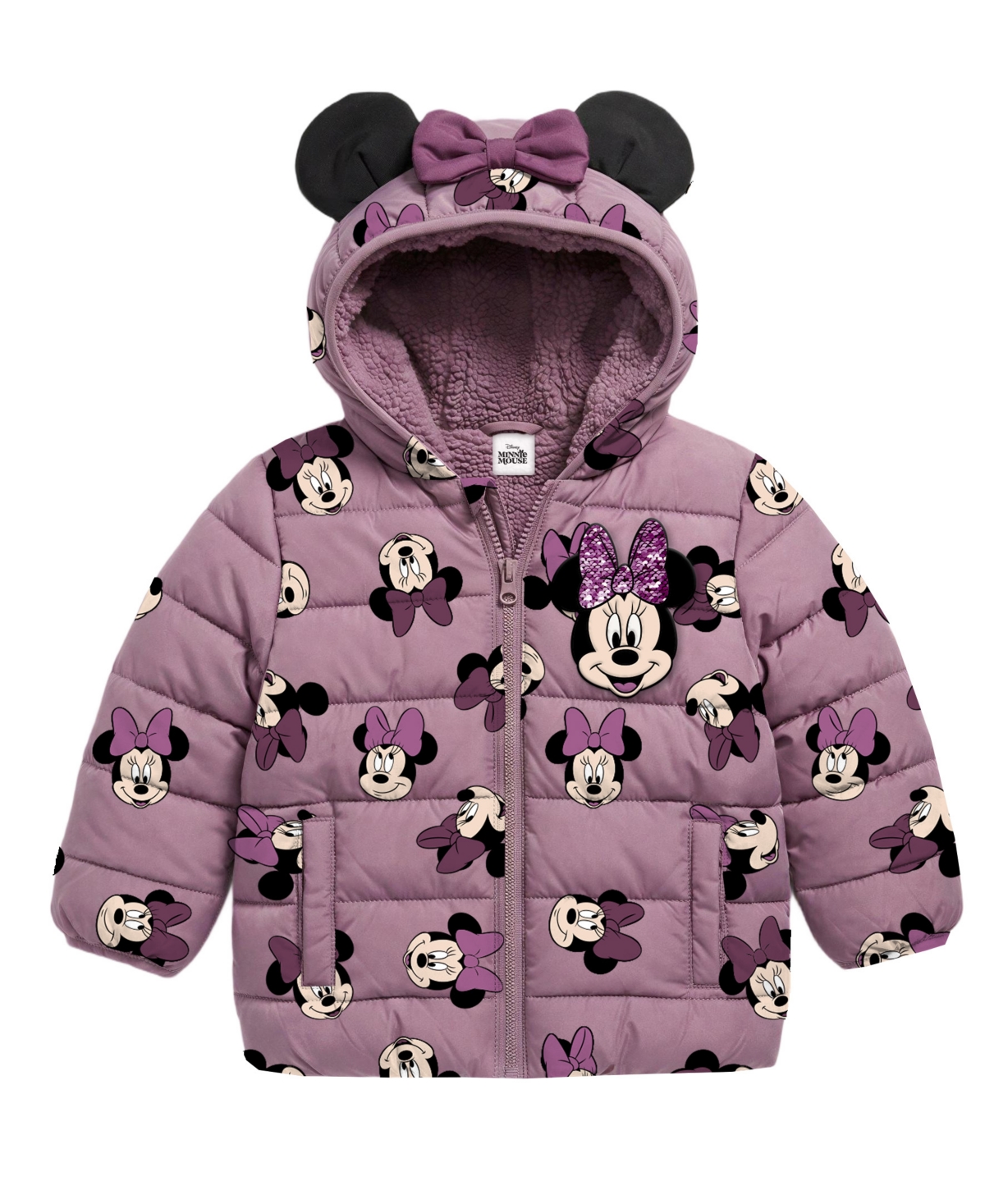 Click here for Minnie Mouse Toddler Girls 2T-4T Hooded Puffer Jac... prices