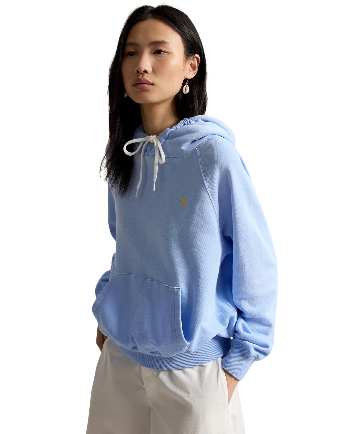 Click here for Polo Ralph Lauren Womens Shrunken Fit Hoodie - Bab... prices