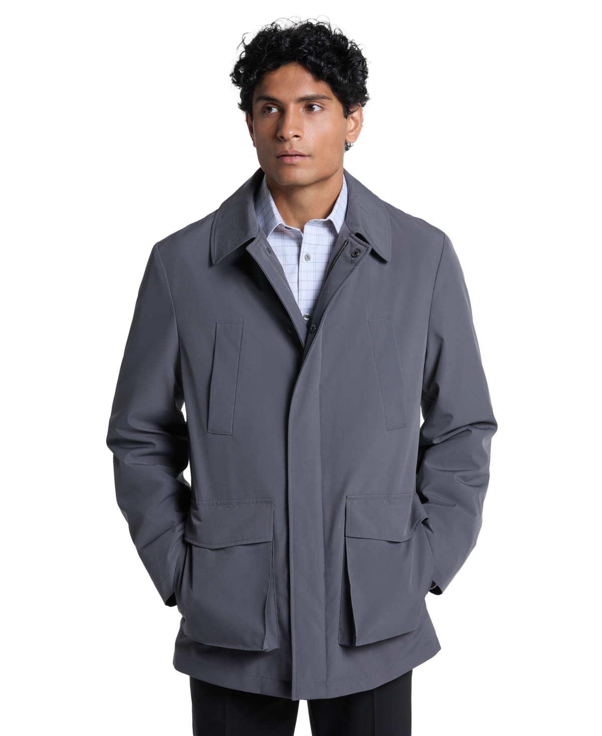 Click here for Ted by Ted Baker Mens Short Modern-Fit Rain Jacket... prices
