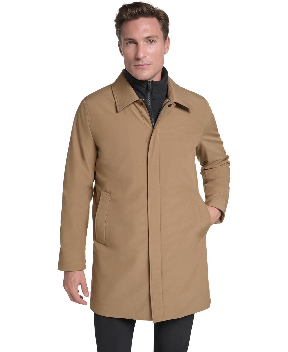 Click here for Kenneth Cole Mens Flextech Hooded Classic-Fit Jack... prices
