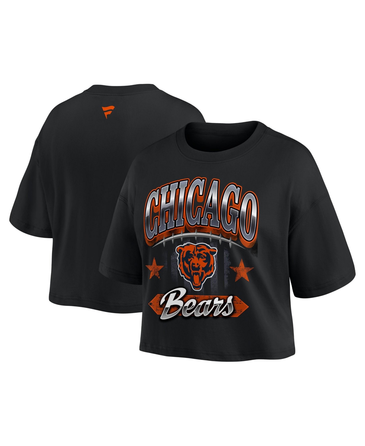Click here for Fanatics Womens Black Chicago Bears Americana Crop... prices