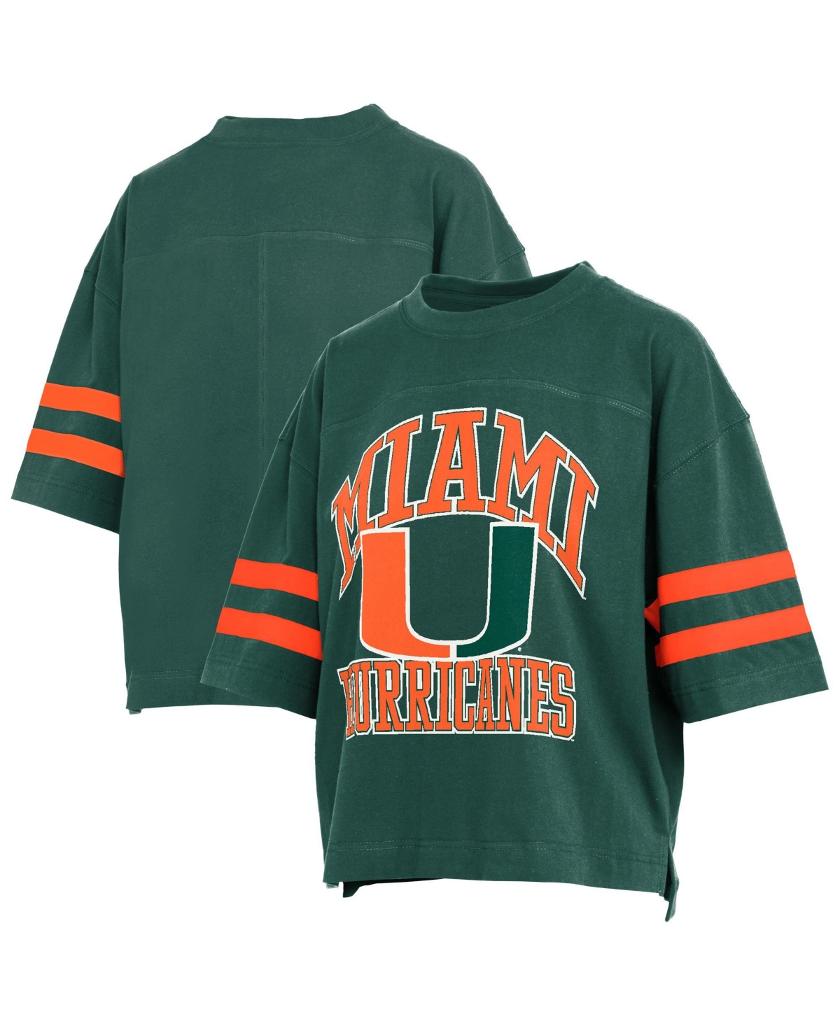 Click here for Pressbox Womens Green Miami Hurricanes Wayne Tyler... prices