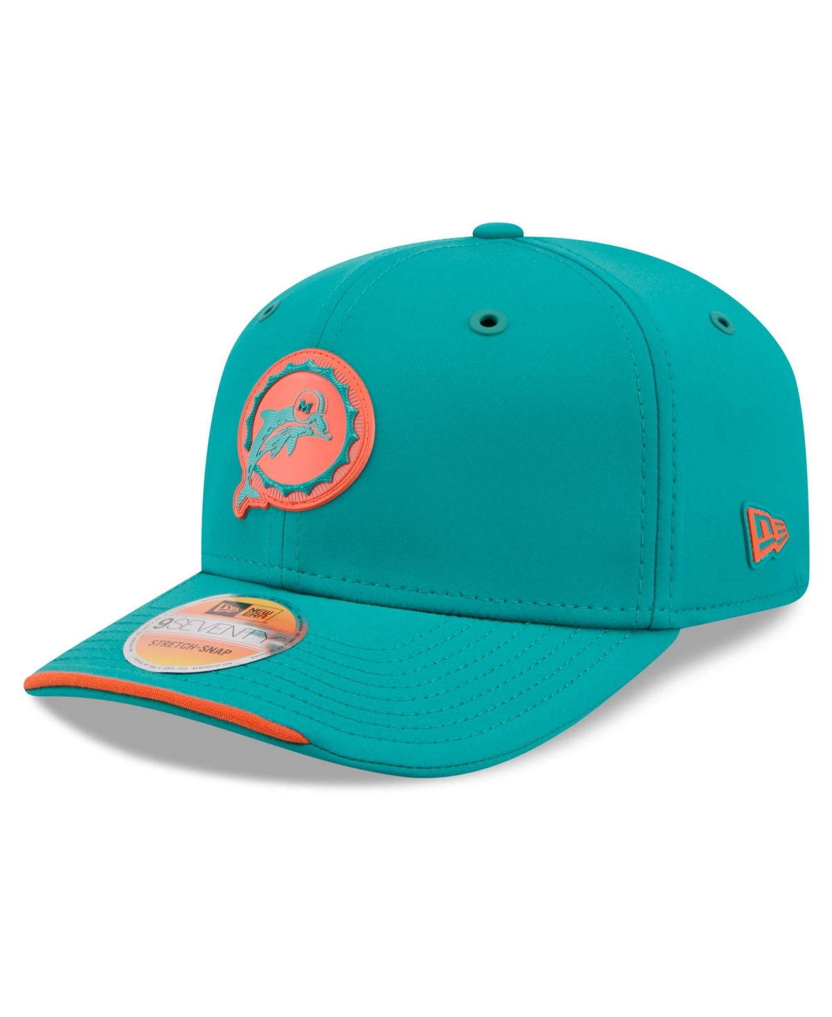 Click here for New Era Mens Aqua Miami Dolphins 2026 Sideline Thr... prices