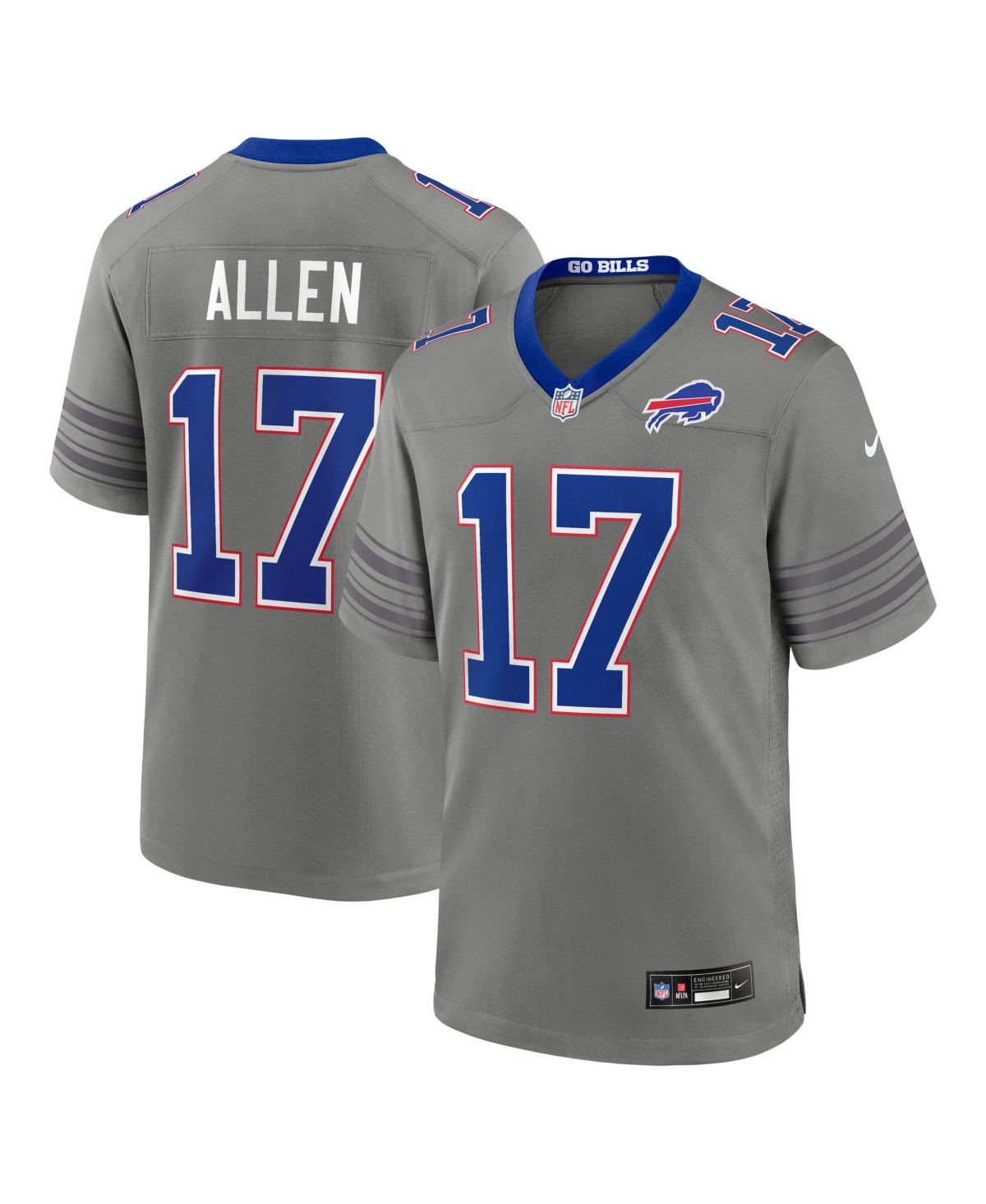 Click here for Nike Mens Josh Allen Gray Buffalo Bills Nickel Cit... prices