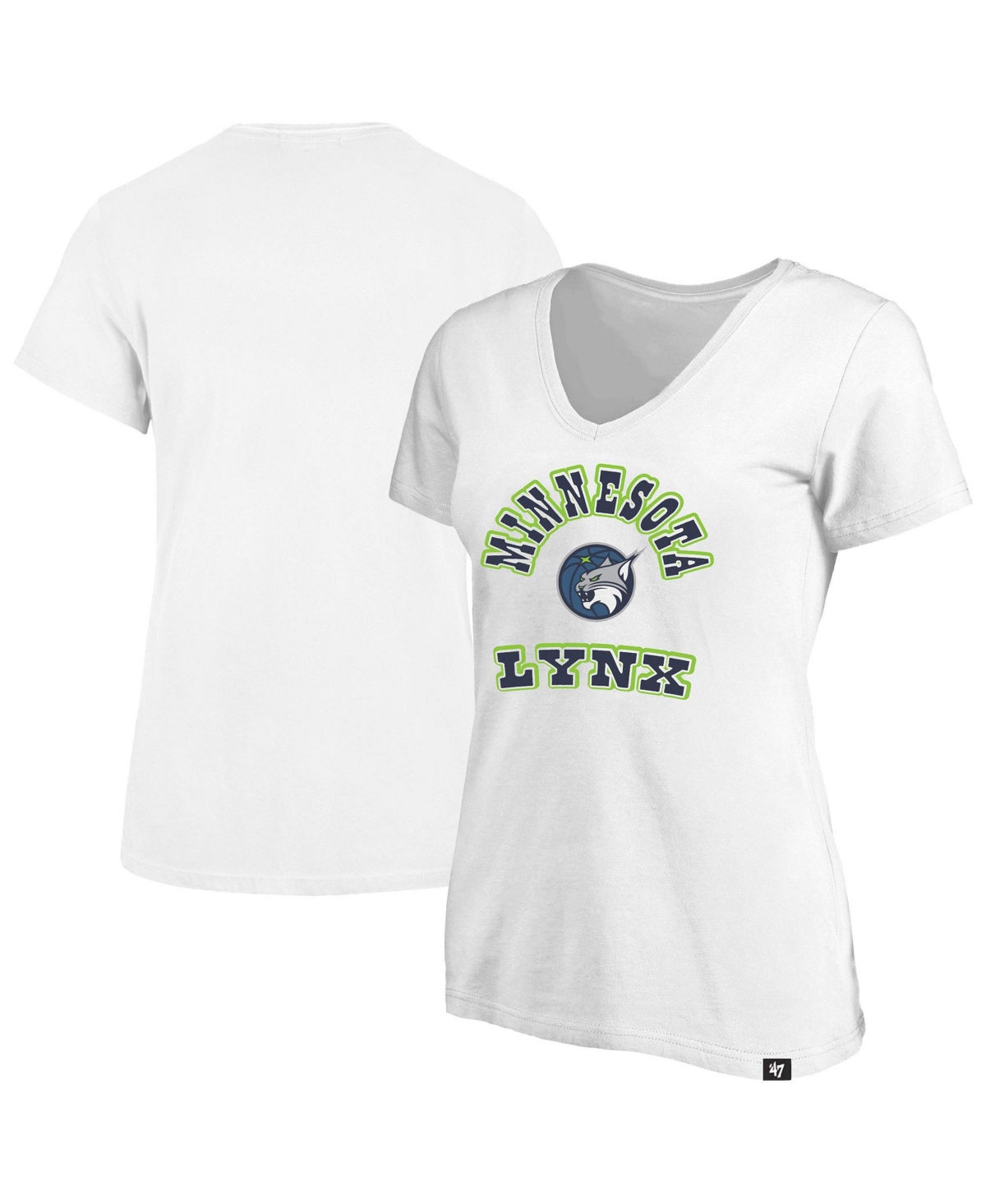 Click here for 47 Brand Womens White Minnesota Lynx Logo Lockup V... prices