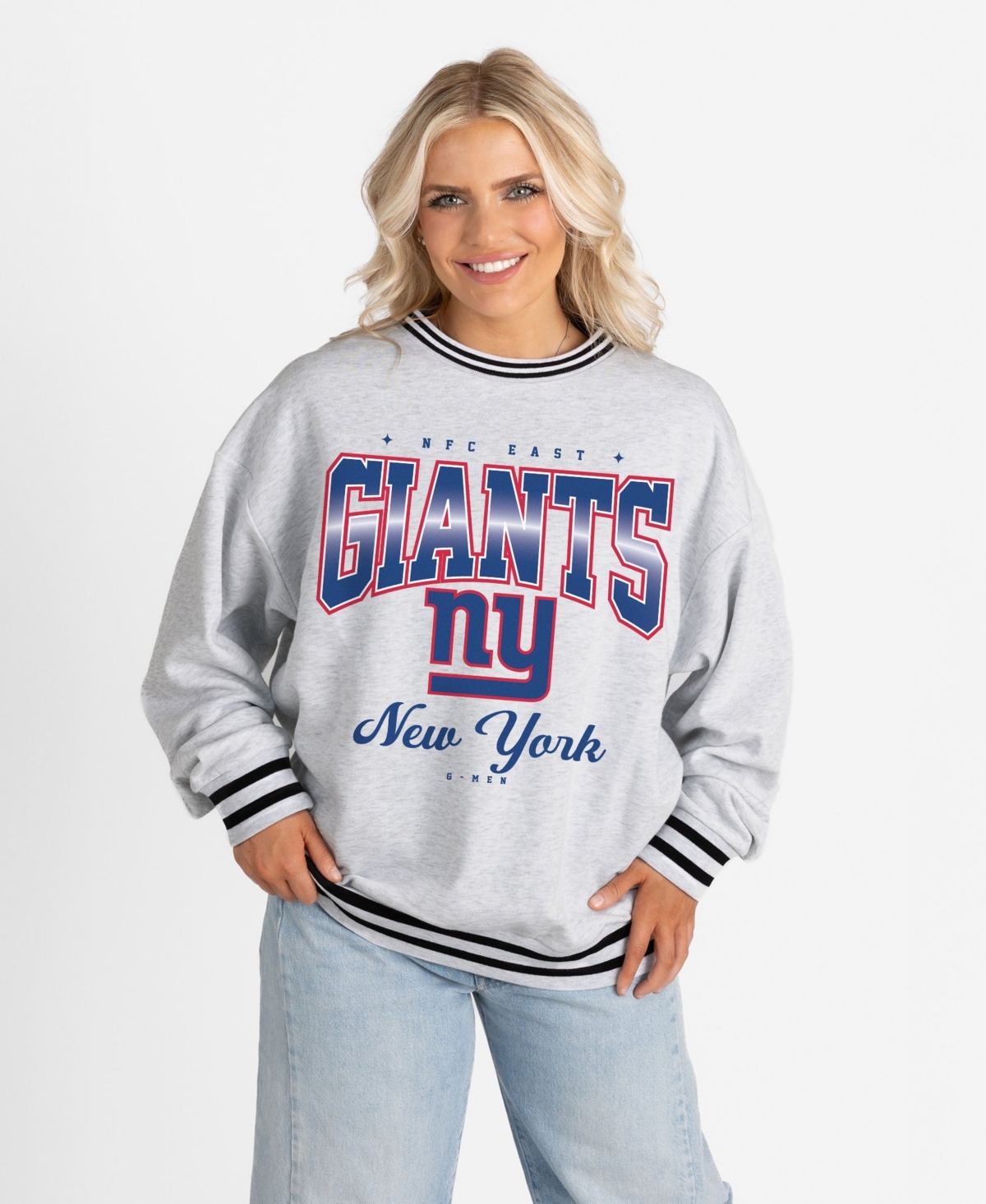 Click here for Gameday Couture Womens Ash/Black New York Giants O... prices