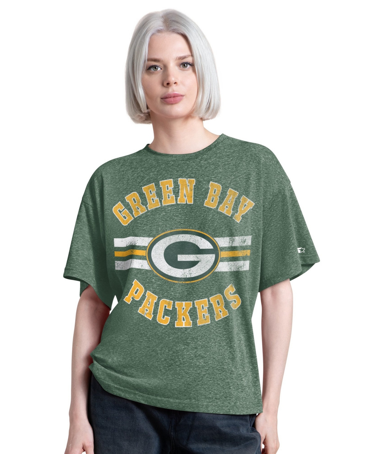 Click here for Starter Womens Green Bay Packers Jump Shot Boyfrie... prices