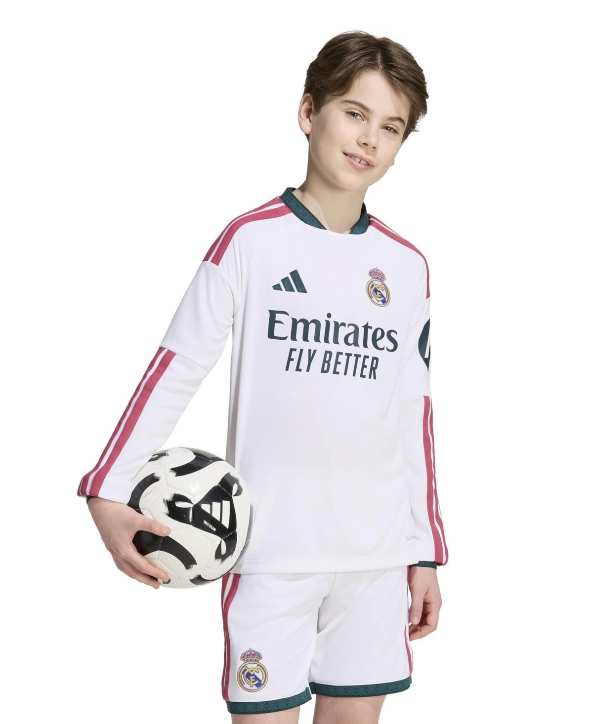 Click here for Adidas Big Boys and Girls White Real Madrid 2026/2... prices