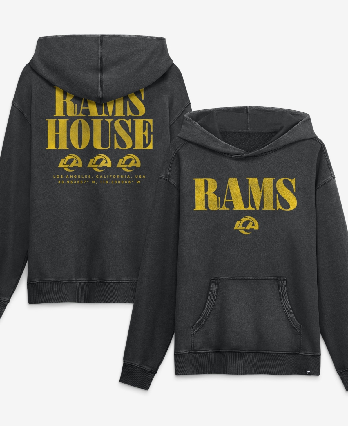 Click here for Fanatics Mens Black Los Angeles Rams Relaxed Inten... prices