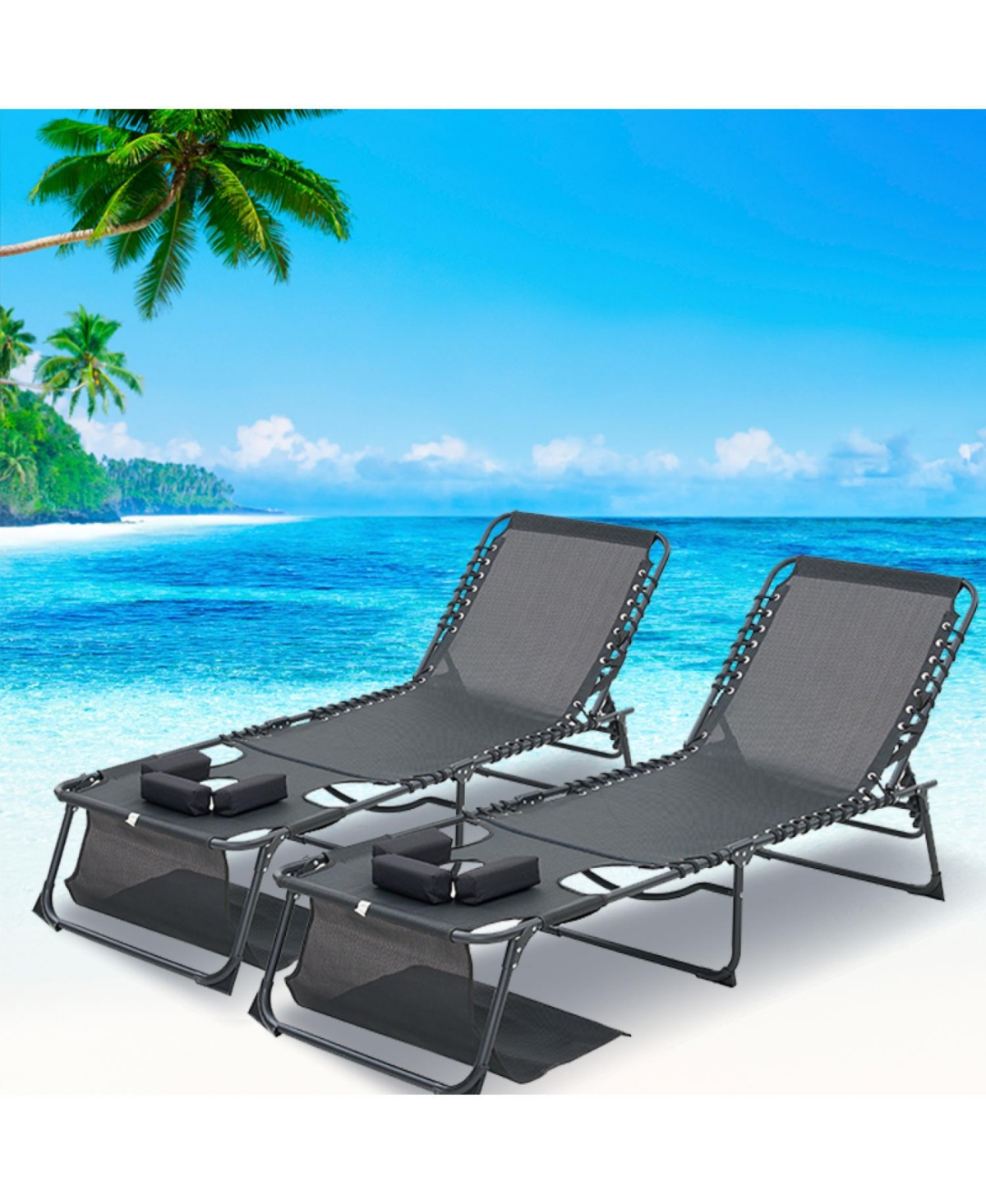 Click here for ECHTPeak Face Down Chaise Outdoor Recliner Chair... prices