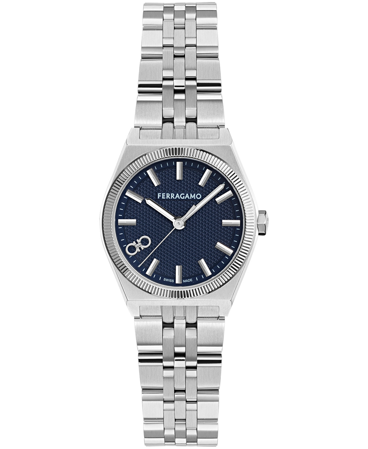 Click here for Ferragamo Womens Silver Stainless Steel Bracelet W... prices