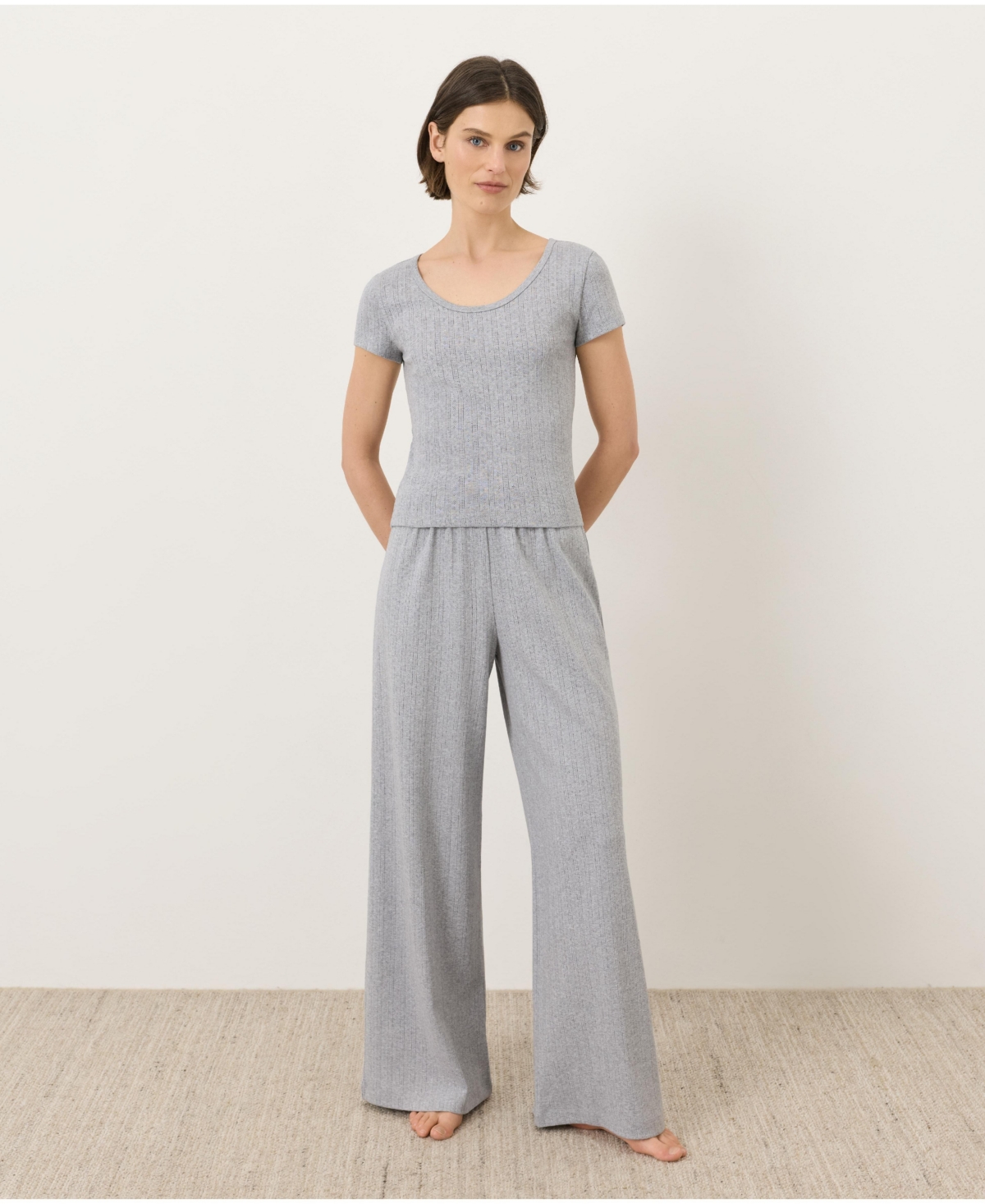 Click here for Pact Womens Organic Cotton Pointelle Scoop Neck Te... prices