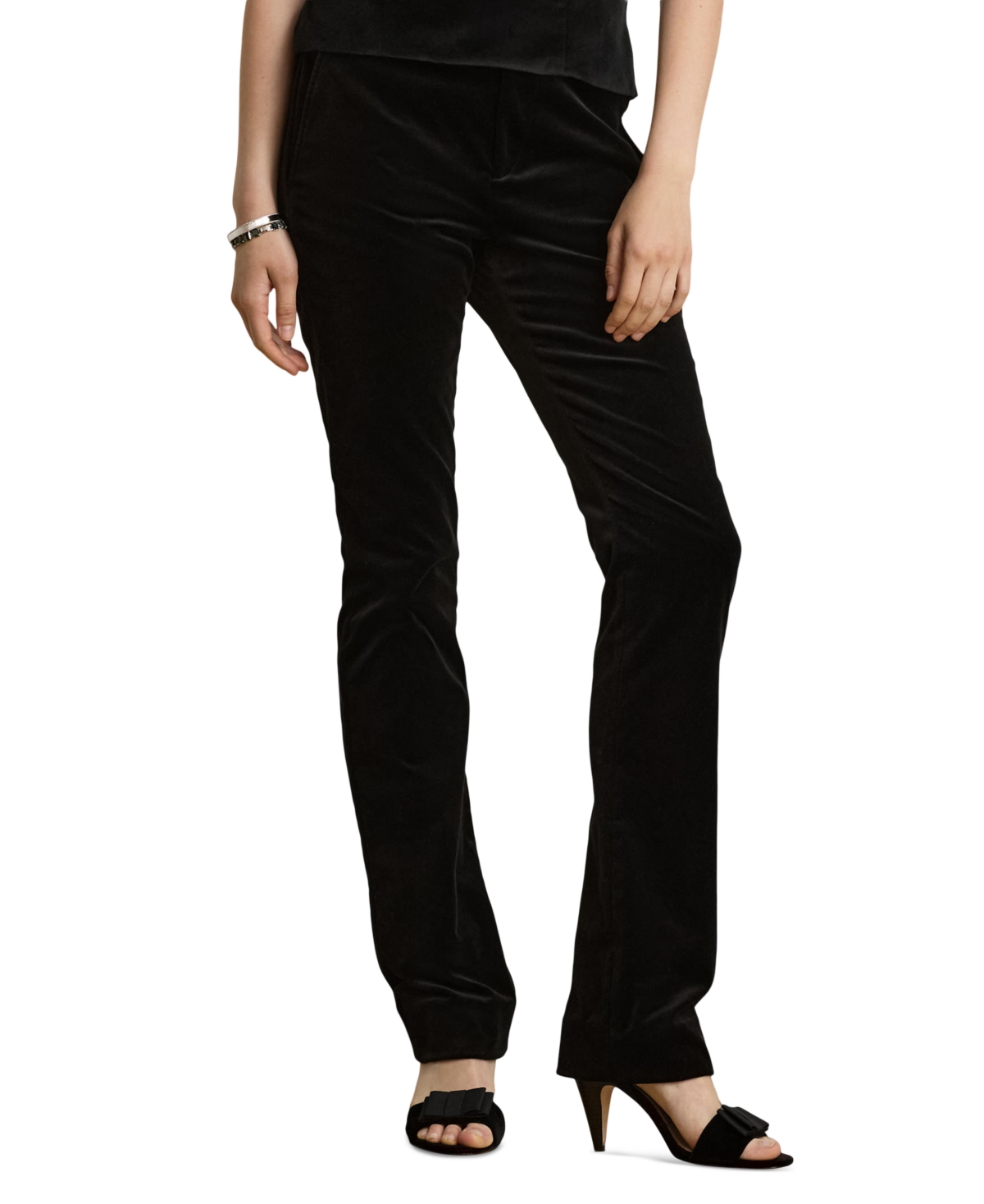 Click here for Lauren Ralph Lauren Womens Stretch Velvet High-Ris... prices