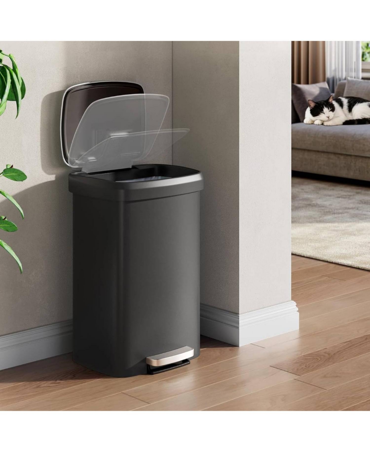 Click here for gaomon 13 Gallon Step-On Kitchen Trash Can  Soft-C... prices