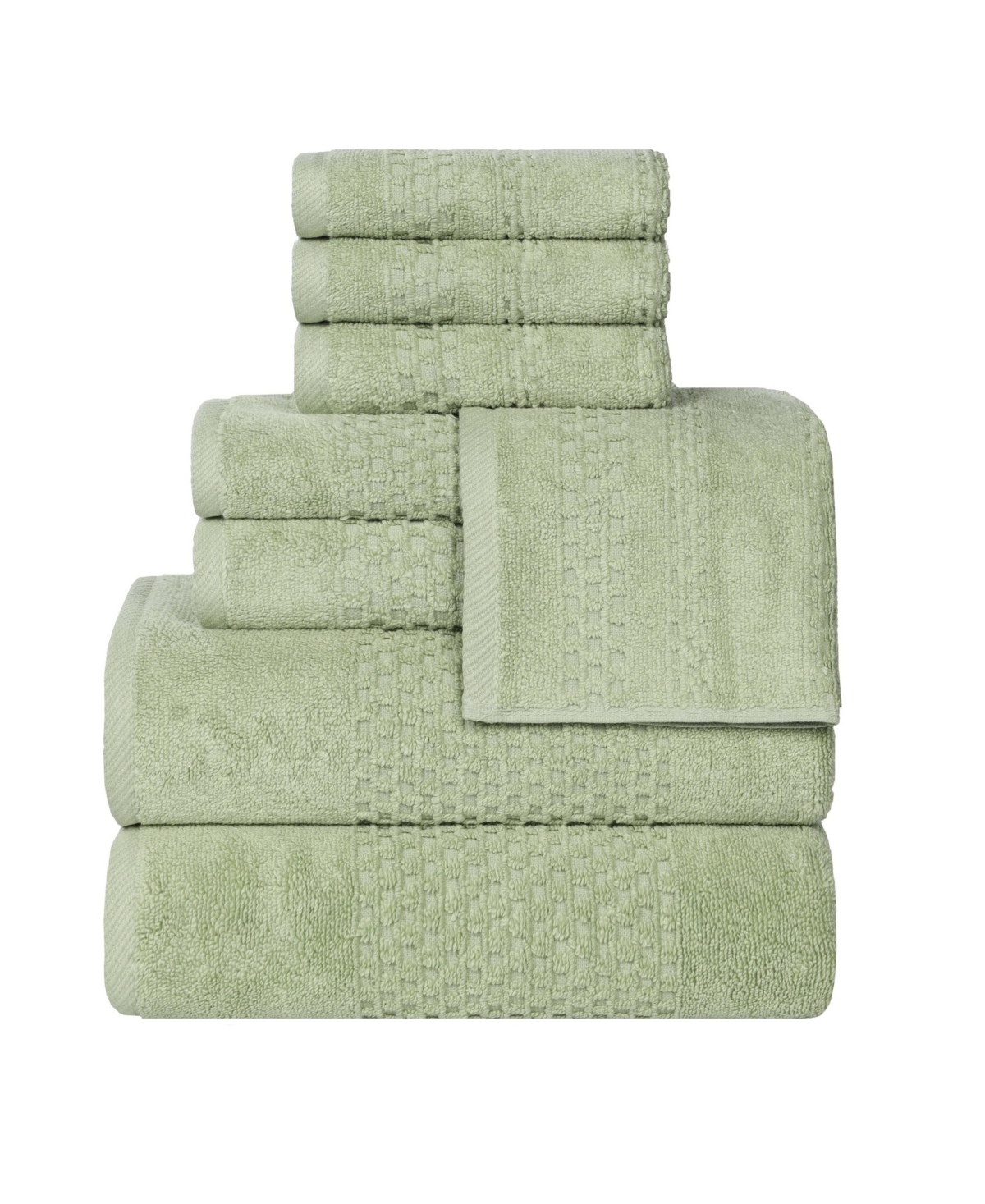 Click here for Superior Playa Cotton 8-Piece Towel Set - Green prices
