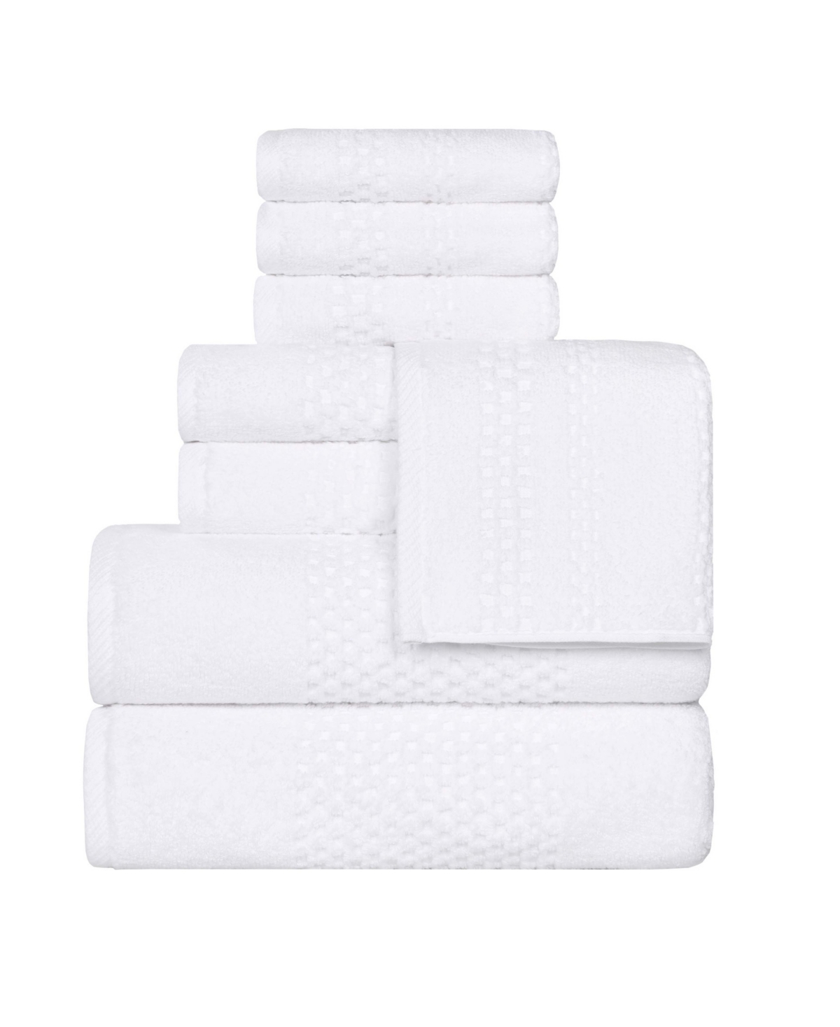 Click here for Superior Playa Cotton 8-Piece Towel Set - White prices