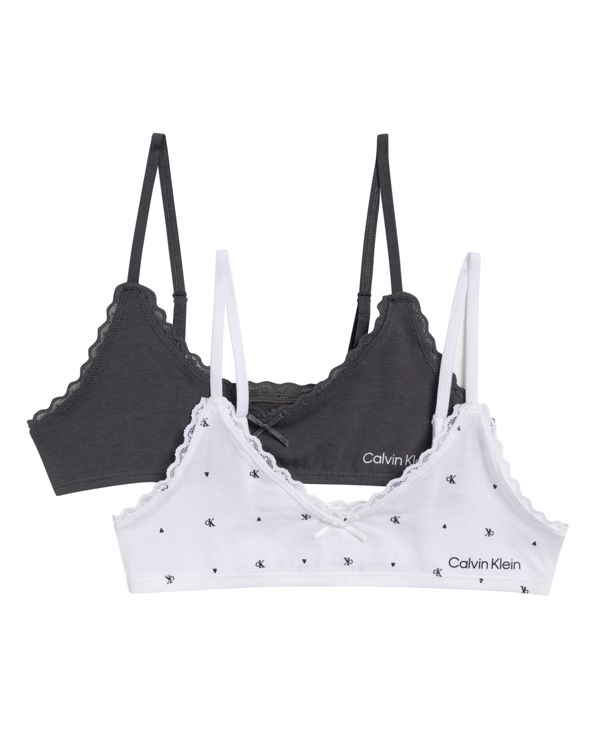 Click here for Calvin Klein Girls 6-16 Cotton with Lace Triangle... prices